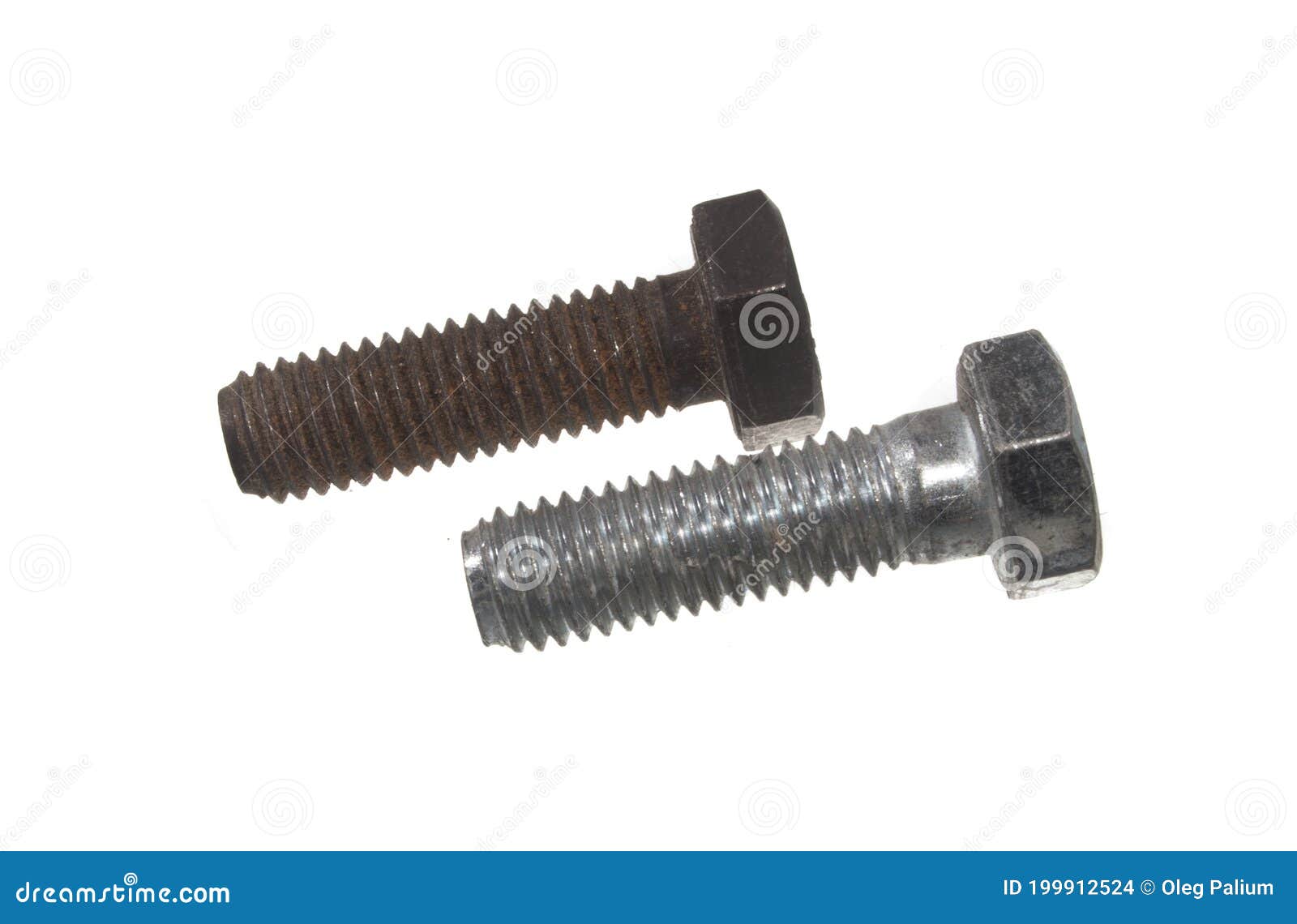 Bolt Isolated on White Background Stock Photo - Image of bolt, fasten ...