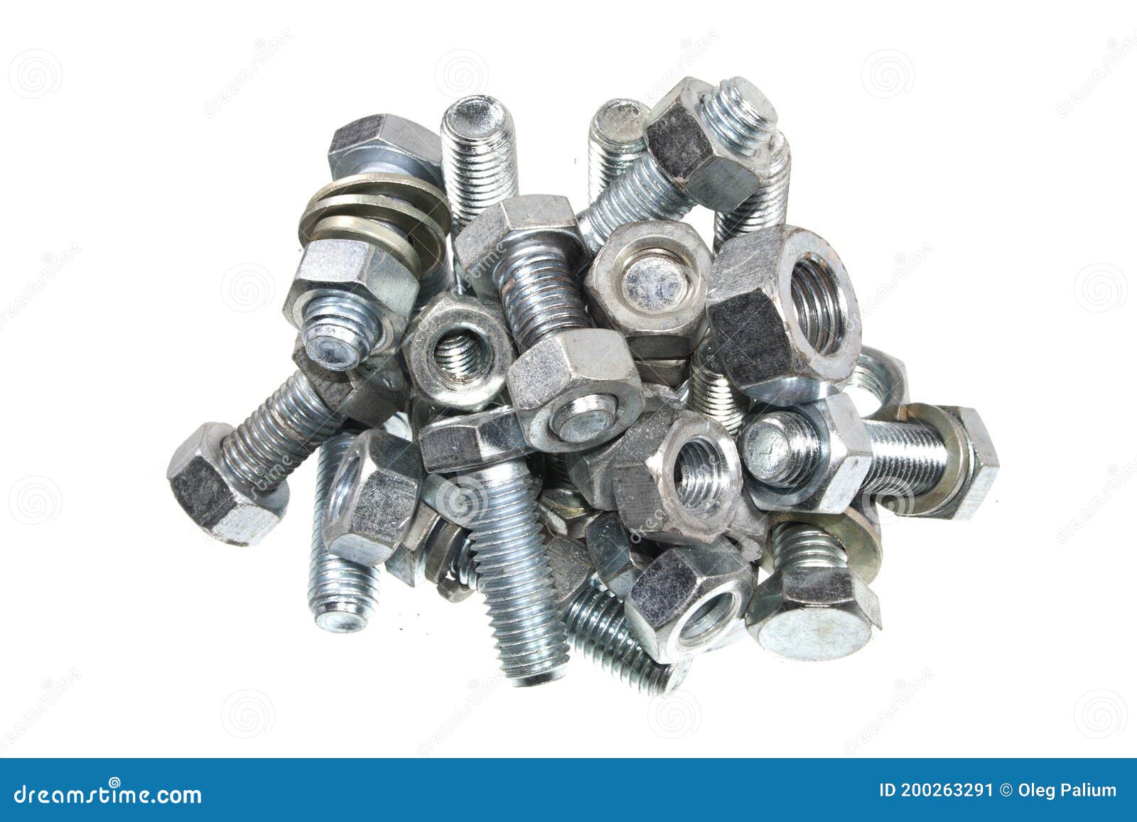 Bolt Isolated on White Background Stock Image - Image of build, repair ...