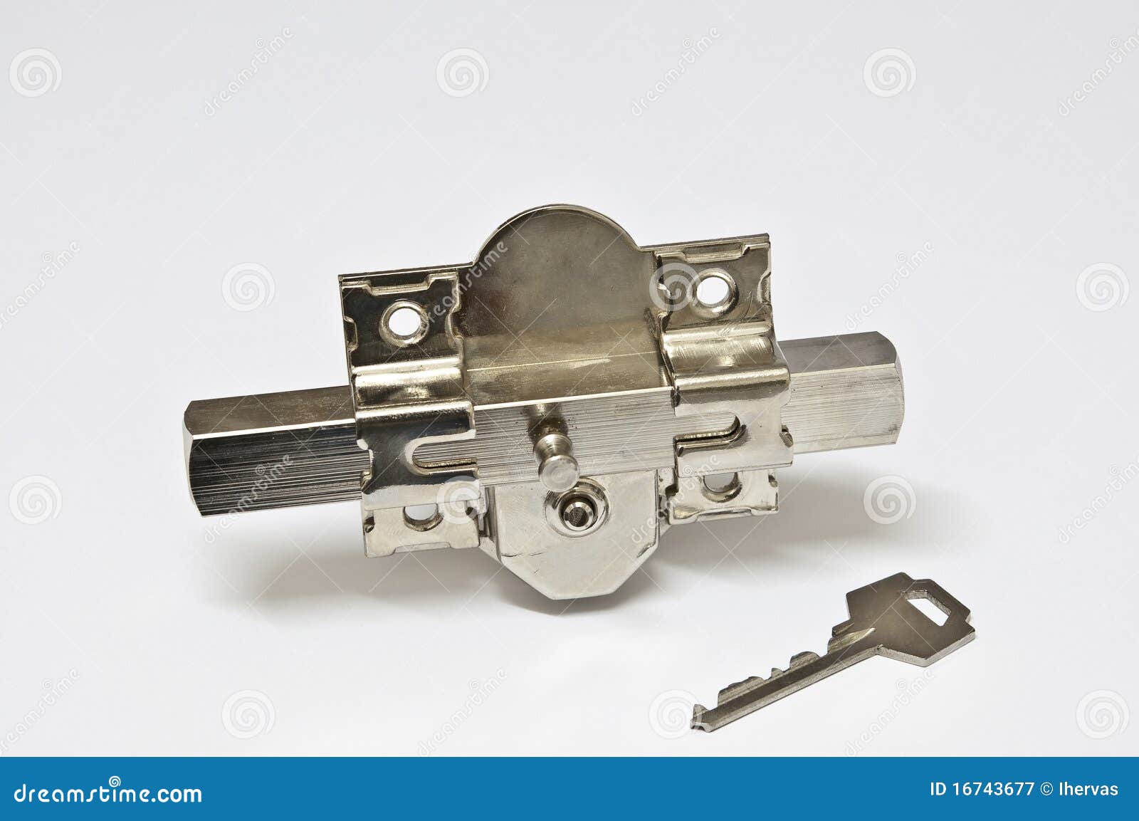 Bolt and key (I) stock image. Image of catch, close, security - 16743677
