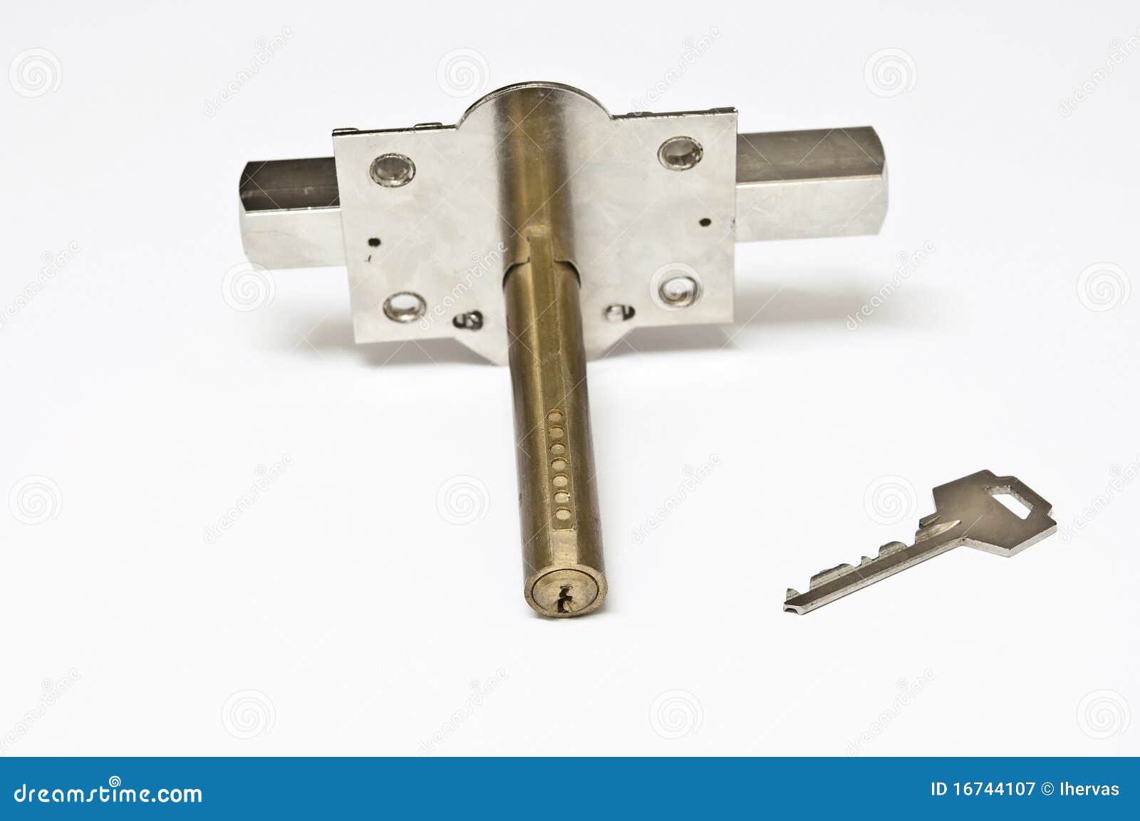 Bolt and key (III) stock image. Image of catch, shut - 16744107