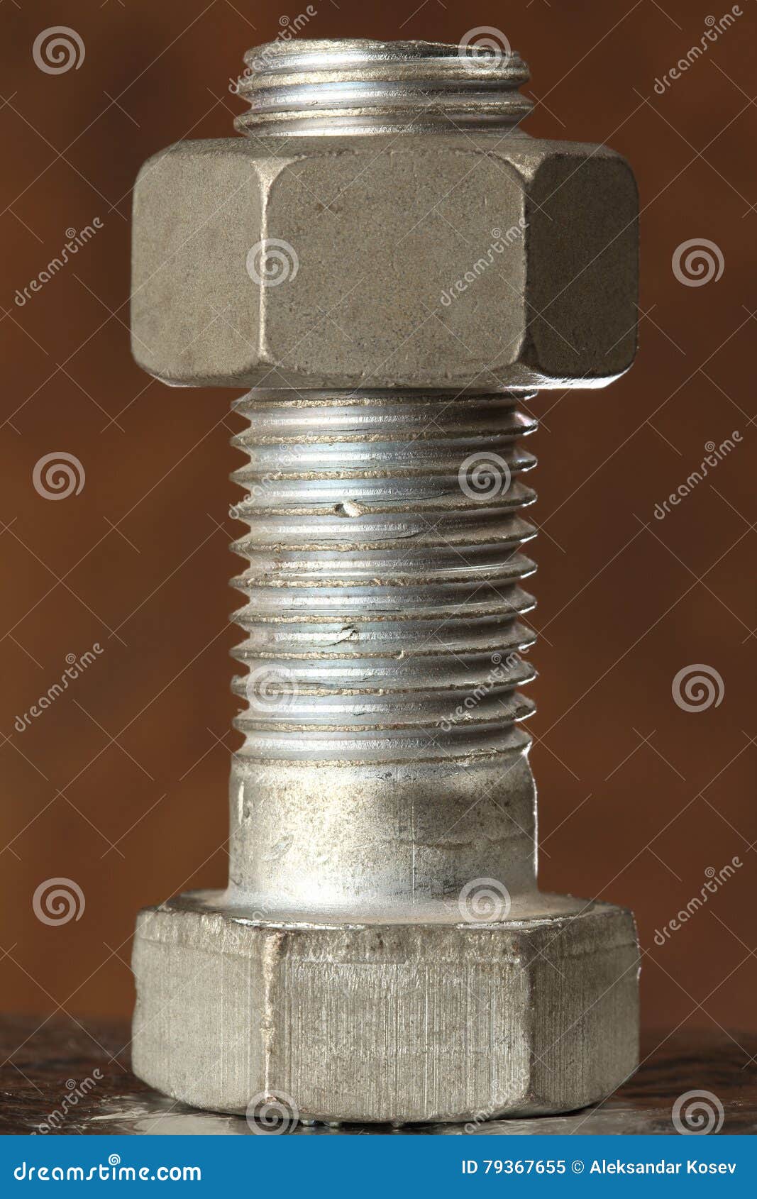 Bolt and nut stock image. Image of thread, stainless - 79367655