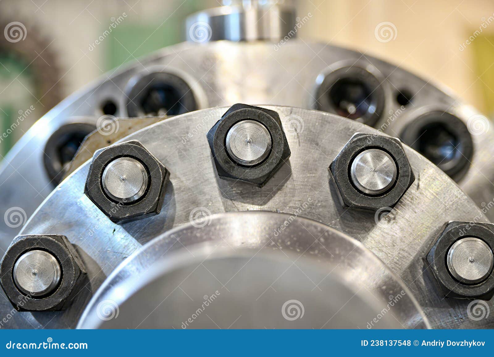 Bolt and Nut Connection of Mating Parts in Mechanical Engineering Stock ...