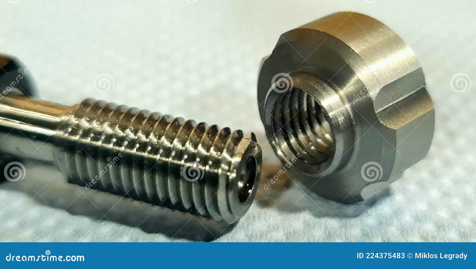 Bolt Nut Part Gauge Thread Mashinery Stock Image - Image of gauge, bolt ...