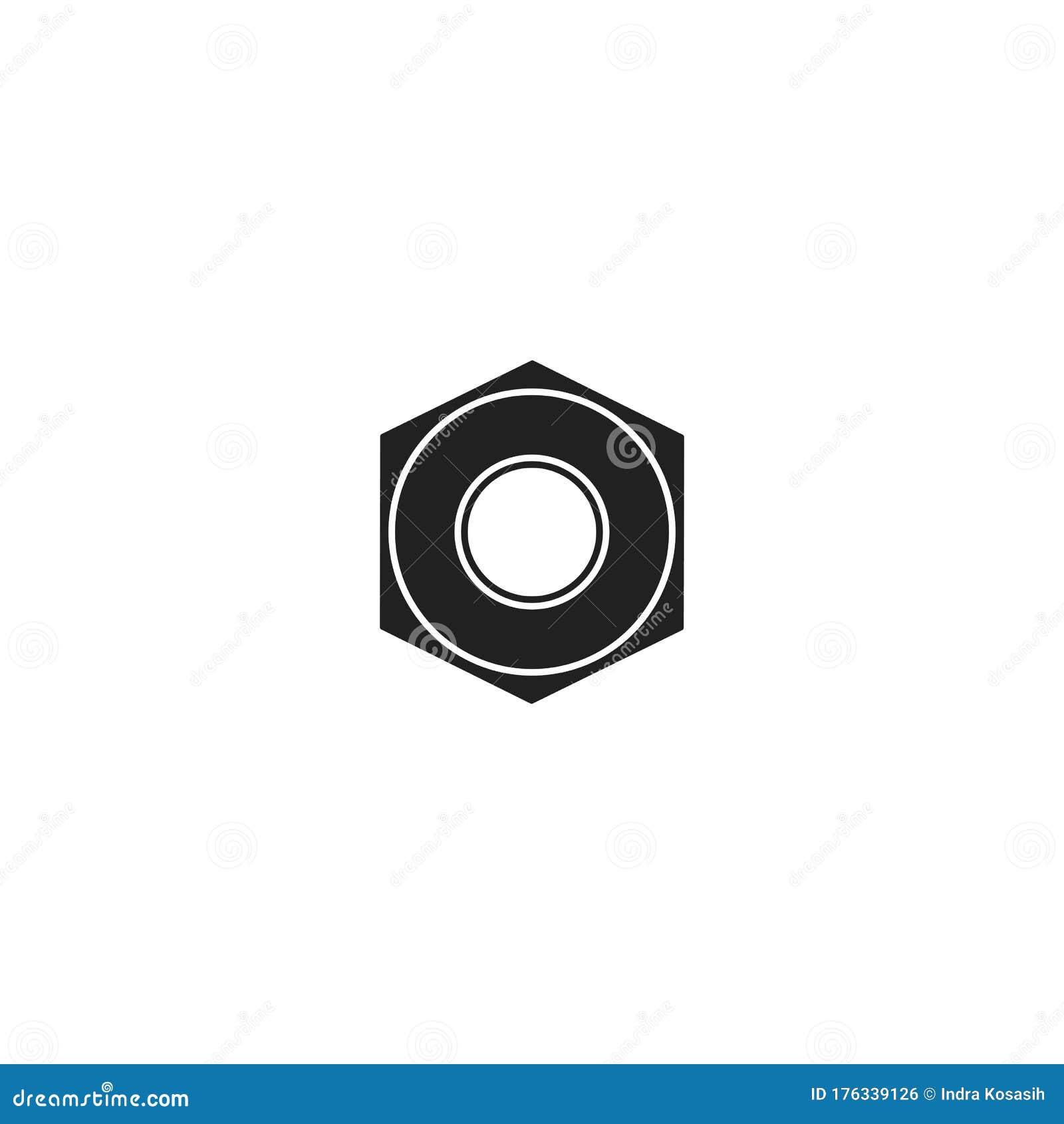 Bolt , nut and vector icon stock illustration. Illustration of ...