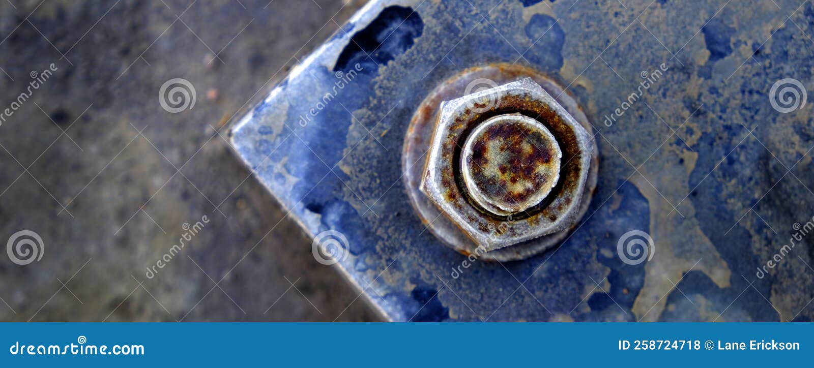 Bolt and Nut Security Metal To Ground Strong Stock Photo - Image of ...