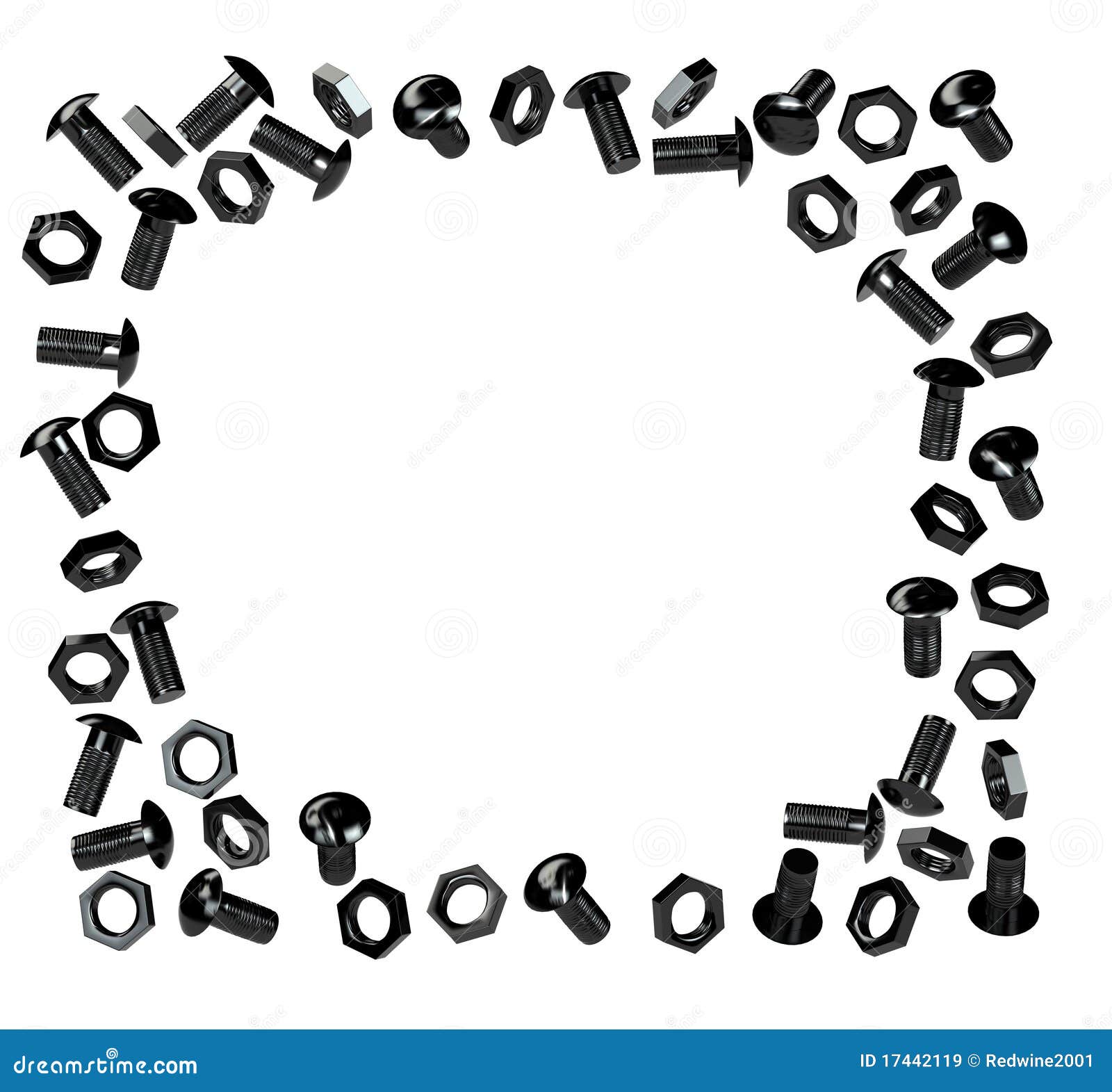 Bolt photo frame stock illustration. Illustration of industry - 17442119