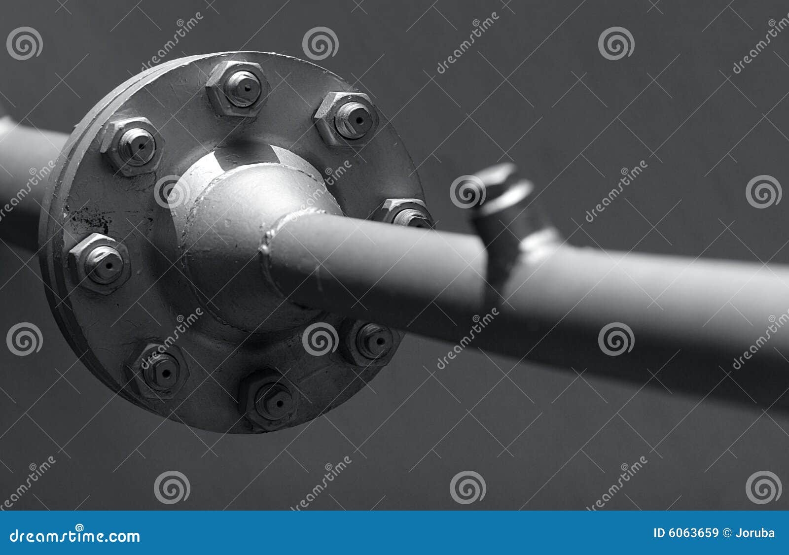 Bolt and pipe stock image. Image of component, close, gray - 6063659
