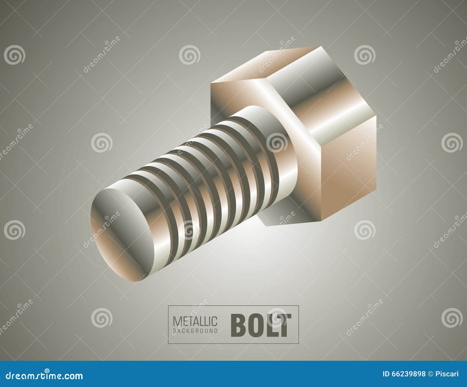 Bolt stock vector. Illustration of iron, premium, shiny - 66239898