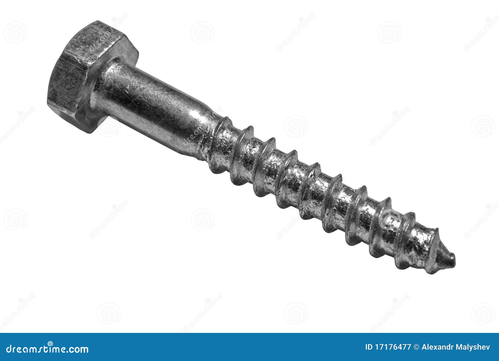 Bolt screw. stock image. Image of iron, repair, macro - 17176477