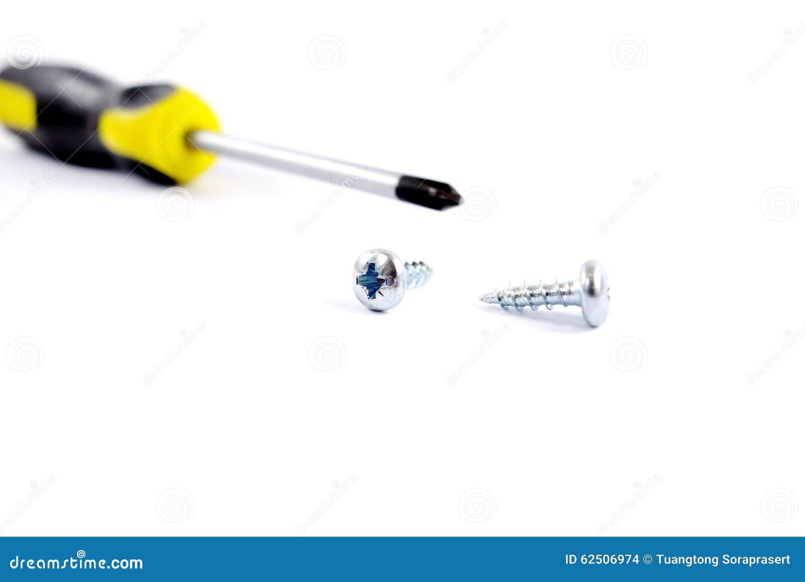 Bolt and driver stock photo. Image of construction, close - 62506974