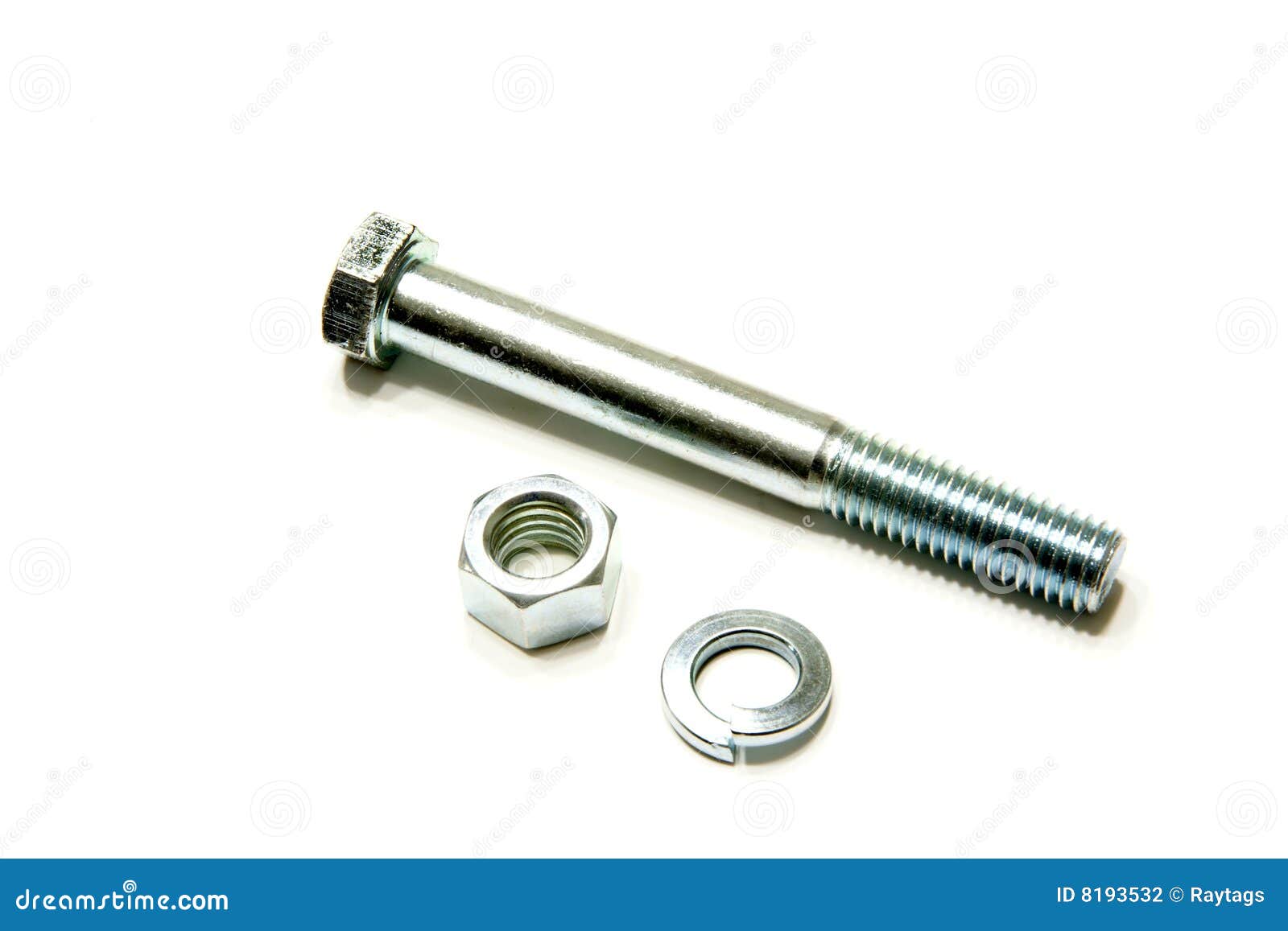 Bolt and Nut stock photo. Image of background, fastener - 8193532