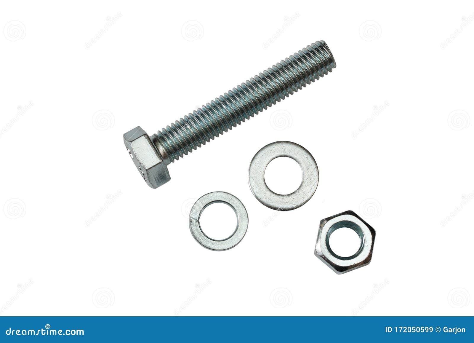 Bolt Washer Grover Nut Insulated Stock Image - Image of engineering ...