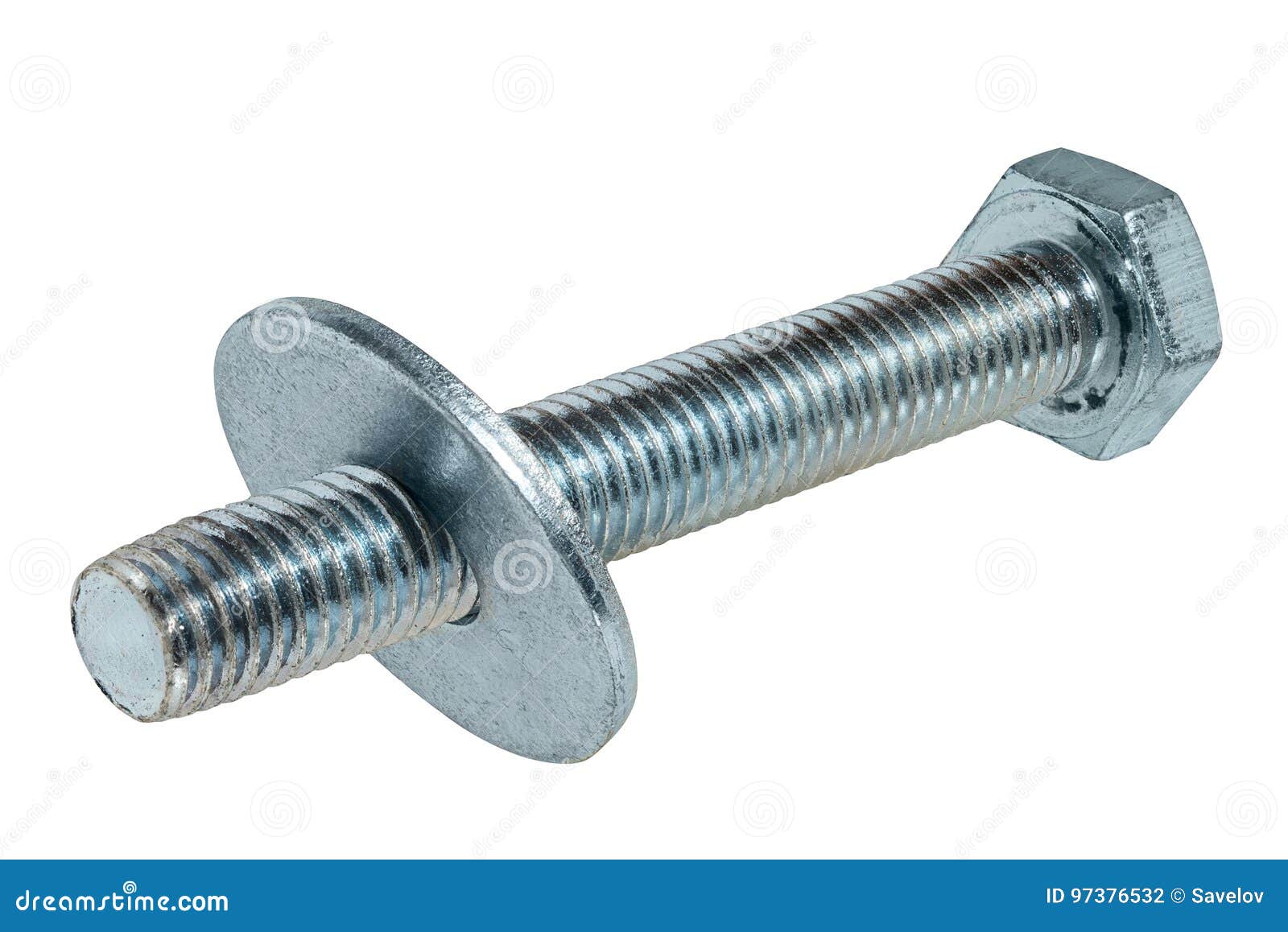 Bolt with washer stock photo. Image of fasten, neat, clean - 97376532