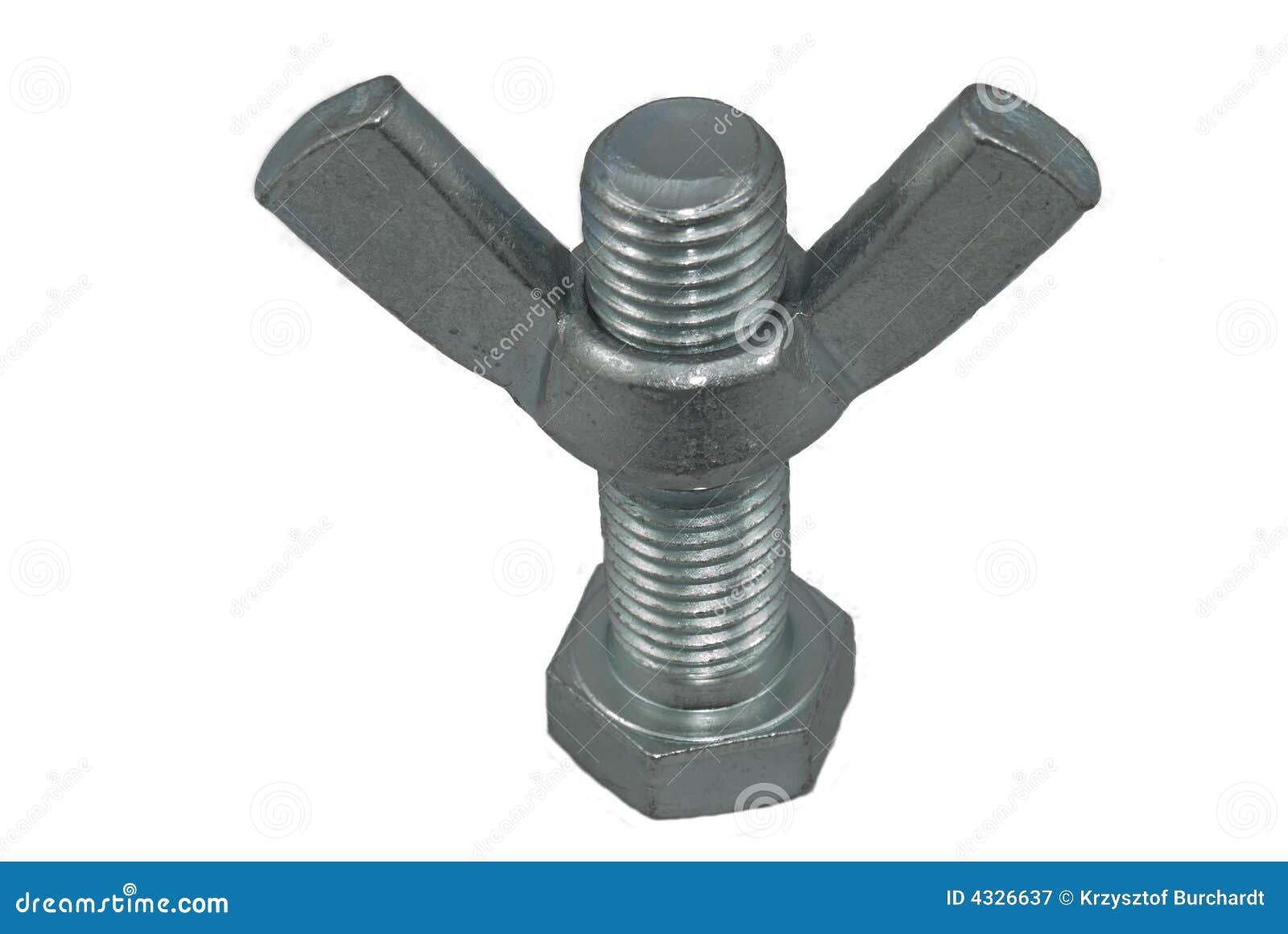 Bolt With Wingnut Picture. Image: 4326637
