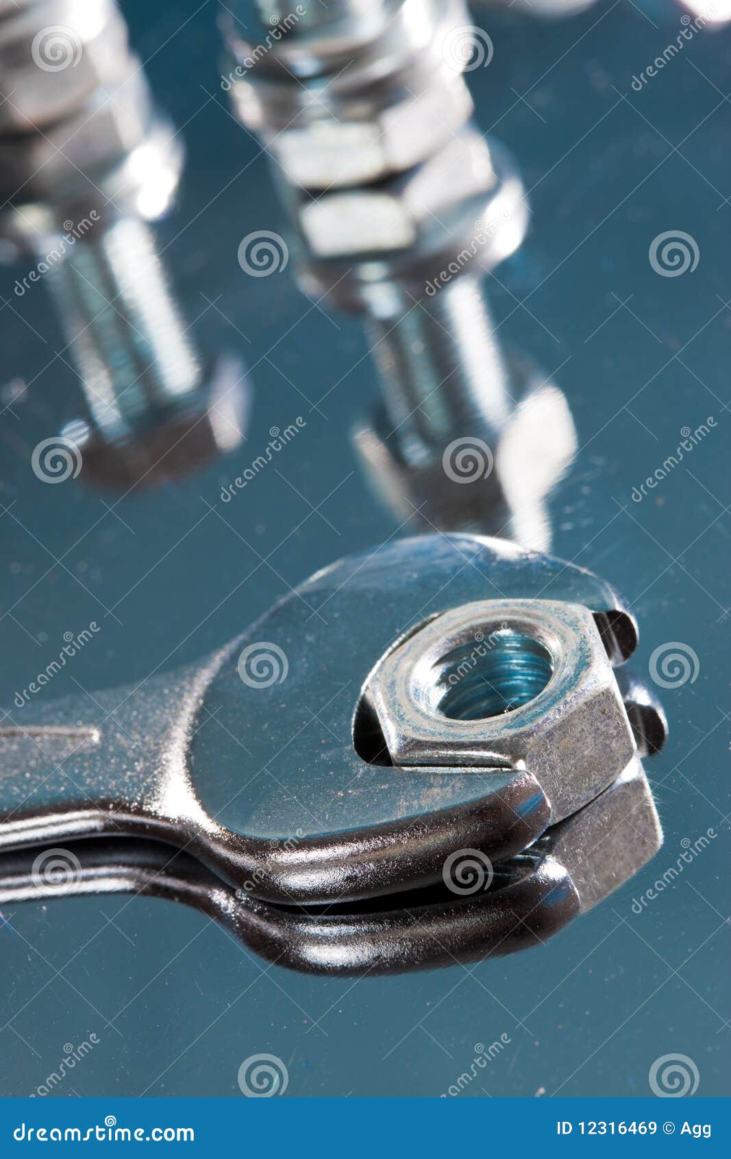 Bolt and wrench stock image. Image of fasteners, metal - 12316469