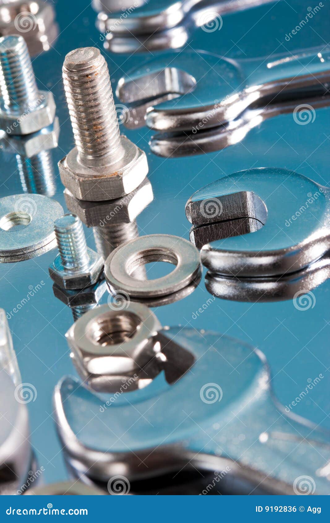 Bolt and wrench stock photo. Image of tool, hardware, bracing - 9192836