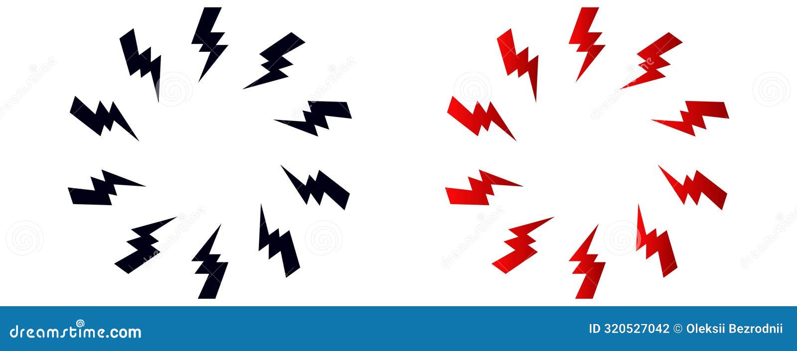 Bolt Zap Circle Frame.Flash Lightning Round Border Stock Vector ...