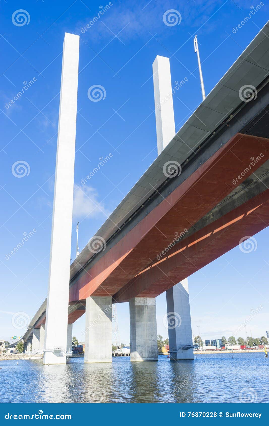 Bolte Bridge at Dockland, Melbourne, Australia Stock Photo - Image of ...