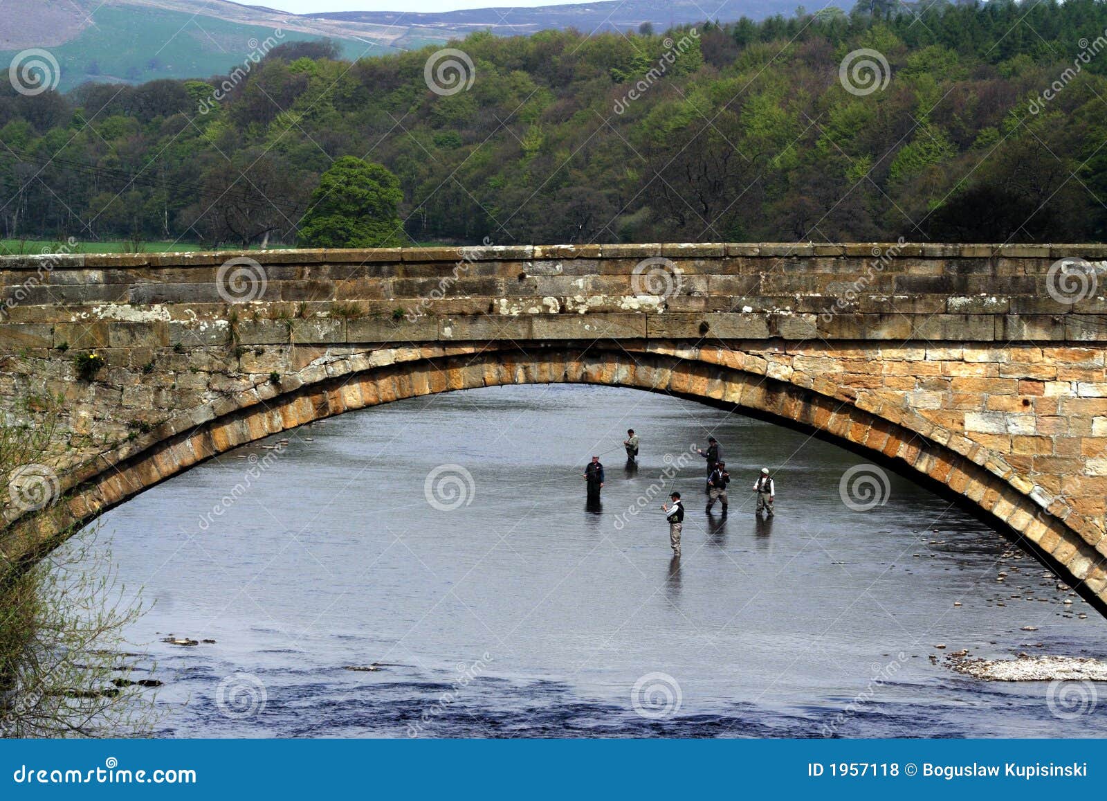 Bolton Bridge stock photo. Image of water, angler, arch - 1957118