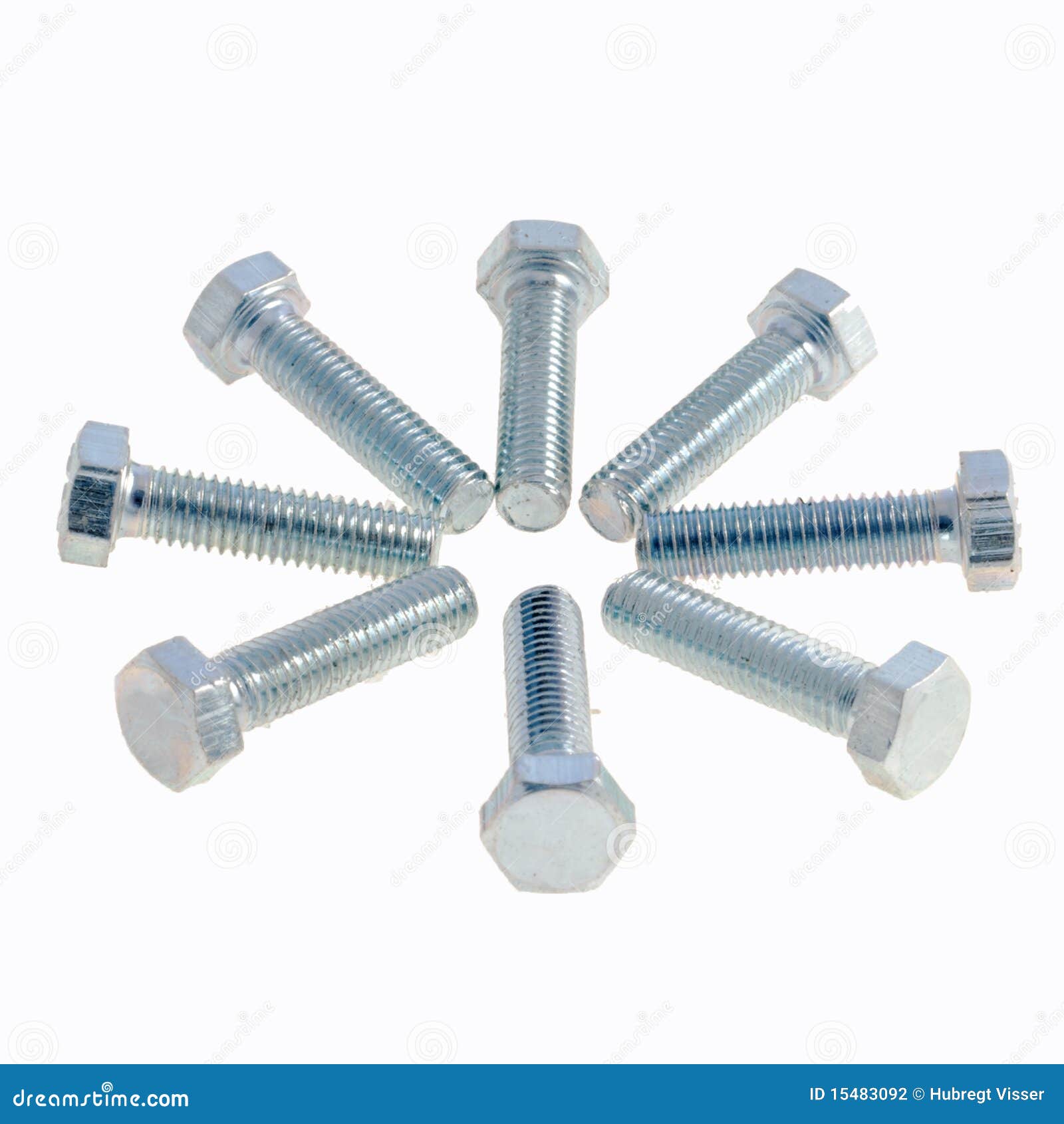 Bolts stock photo. Image of bolt, thread, white, isolated - 15483092