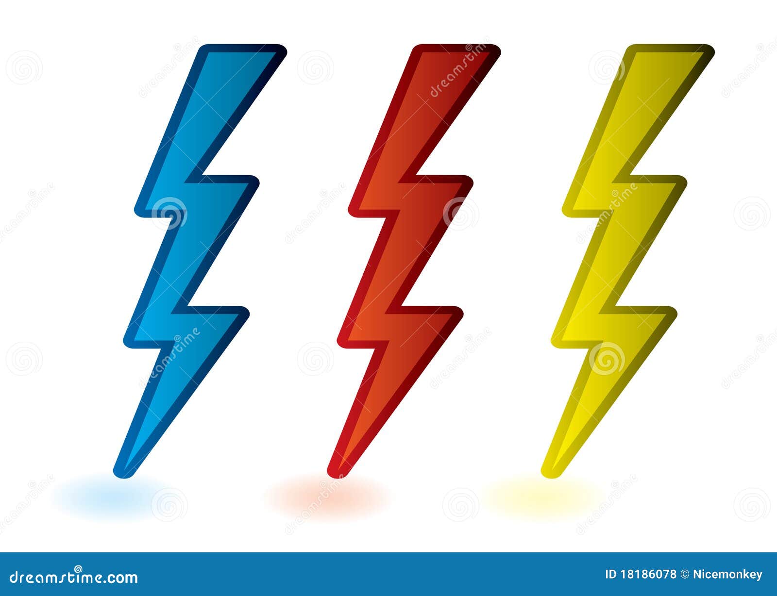 Bolts blixt vektor illustrationer. Illustration av elektriskt - 18186078