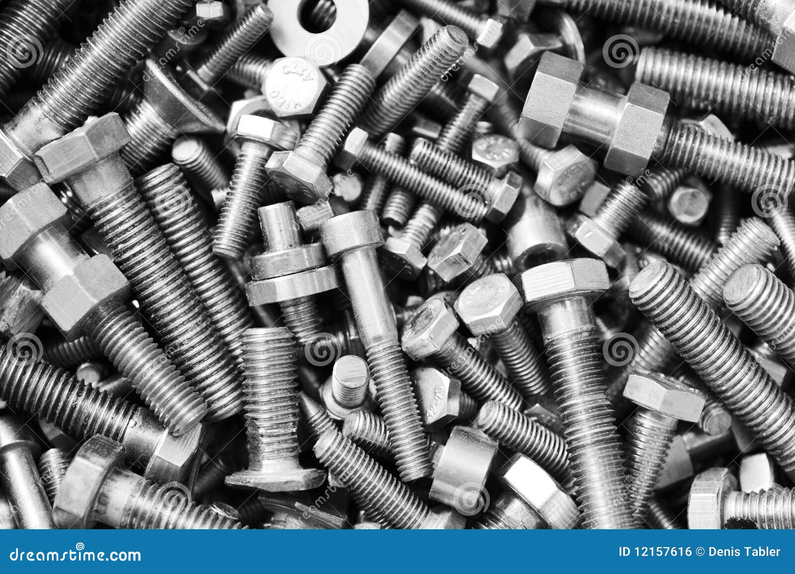 Bolts in box stock photo. Image of abstract, bolts, stainless - 12157616