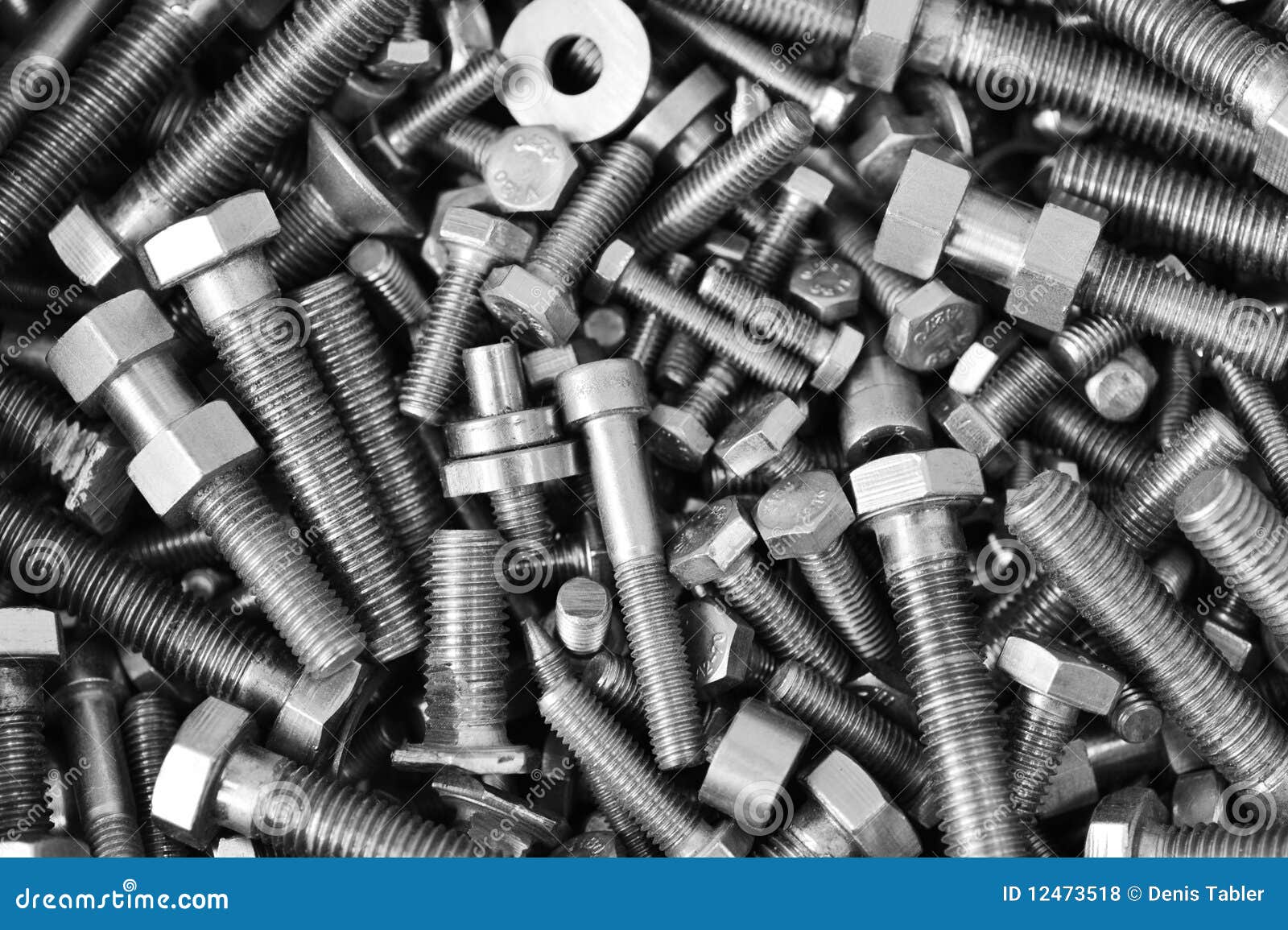 Bolts in box stock photo. Image of threaded, pattern - 12473518