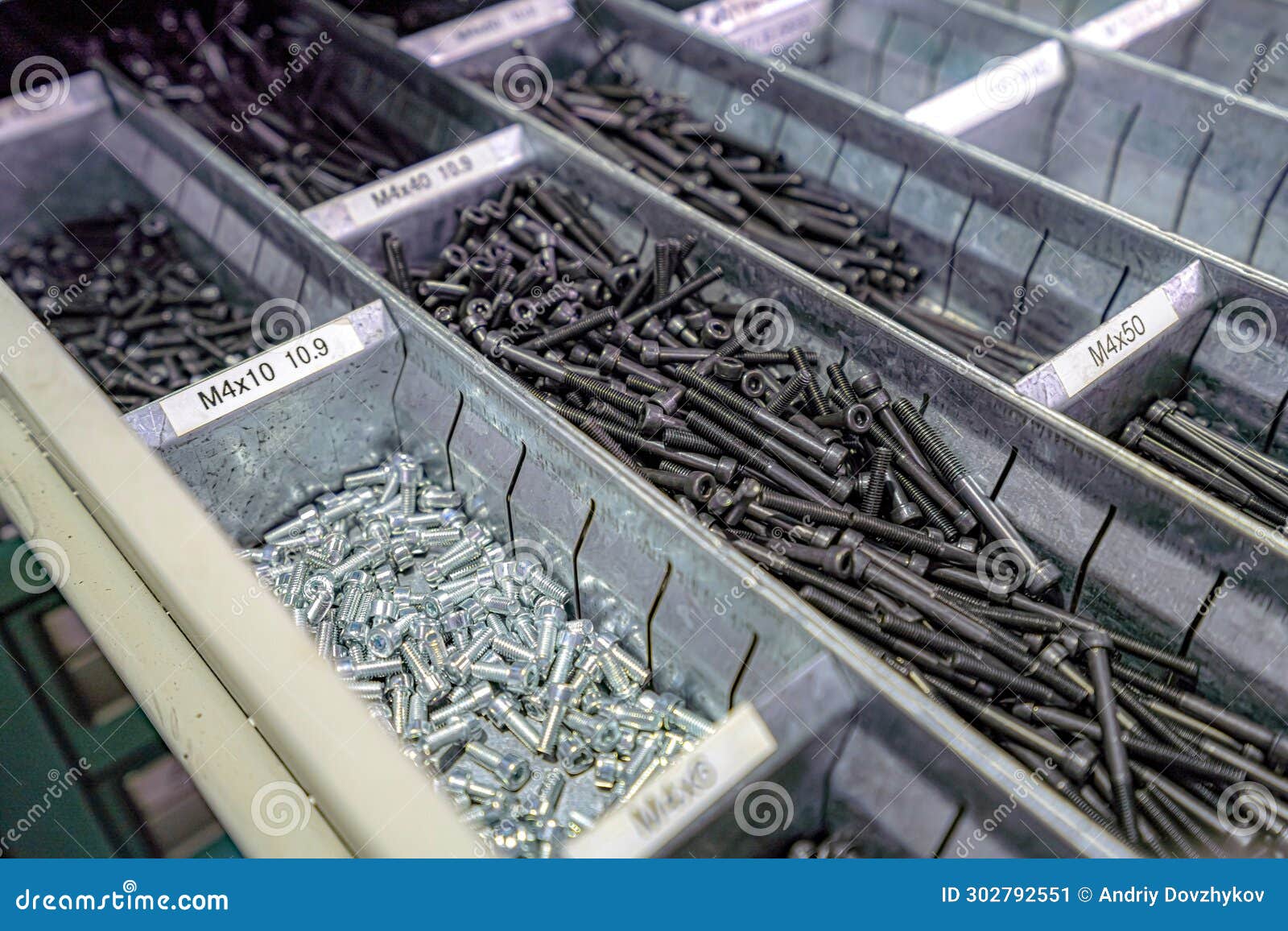 Bolts in the Box for Connecting Technical Parts Stock Image - Image of ...