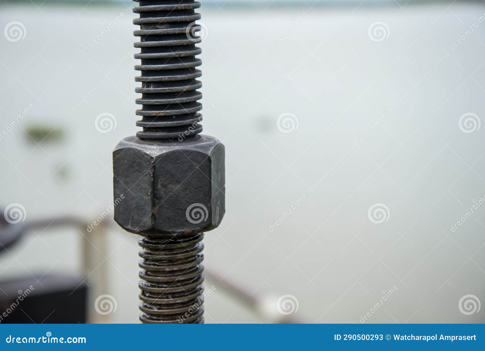 Bolts for a Level of Gate Valve Stock Image - Image of machine, fasten ...