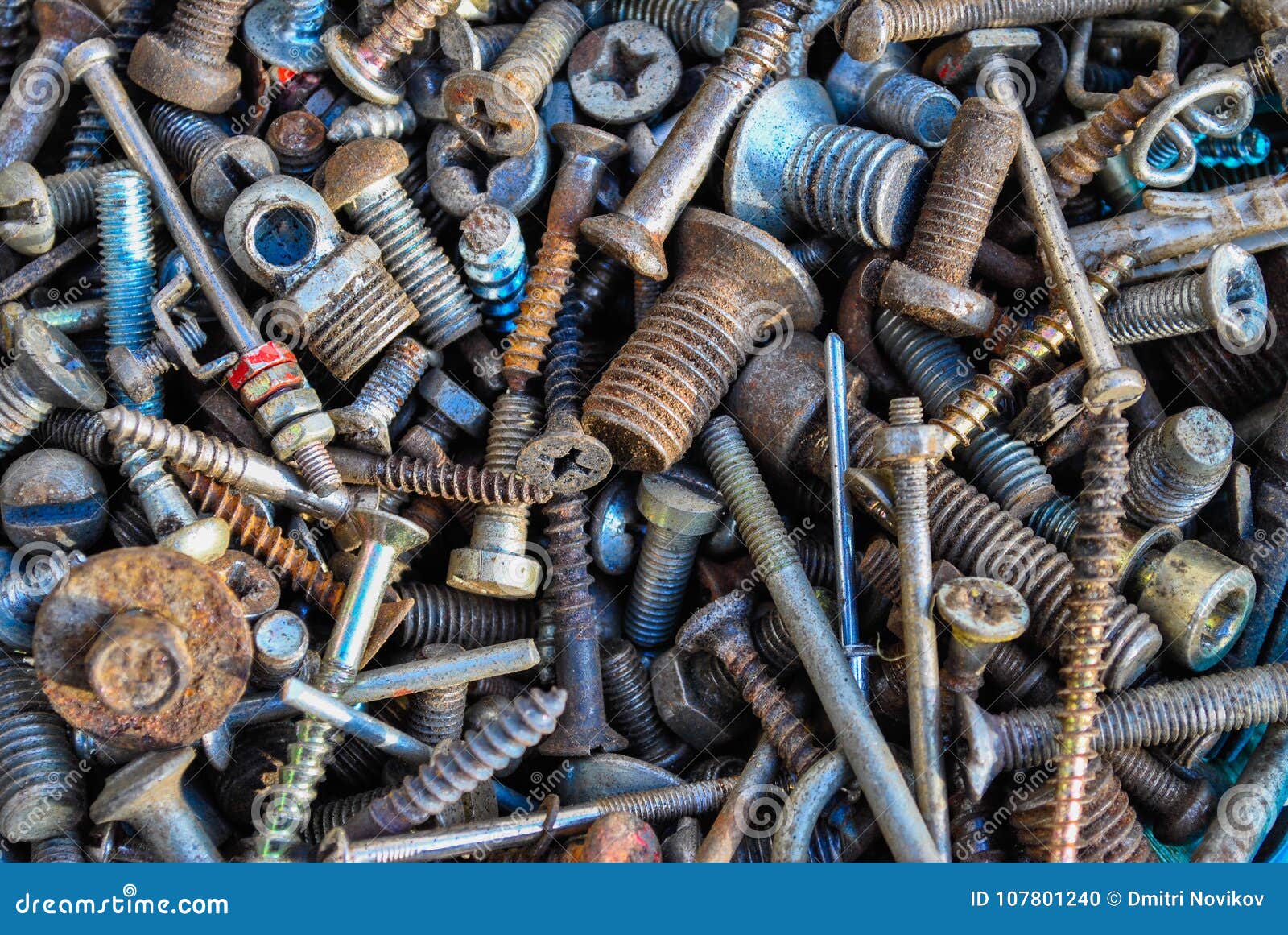 Bolts of a nut stock photo. Image of small, macro, nuts - 107801240