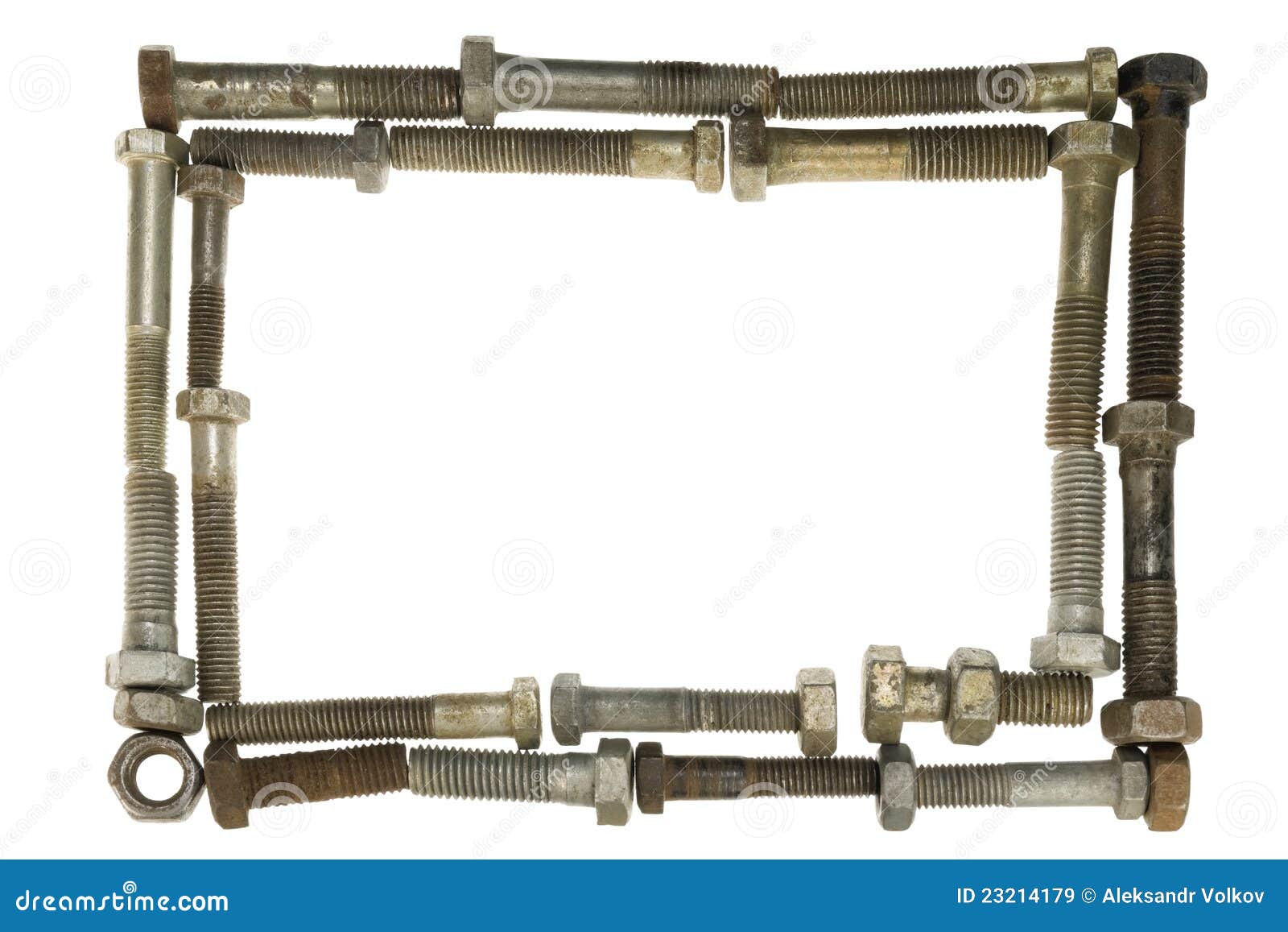 Nuts And Bolts Filling The Entire Frame Stock Image Image Of Steel