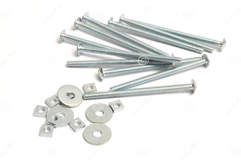 Bolts, nuts and washers stock photo. Image of washers - 38108902