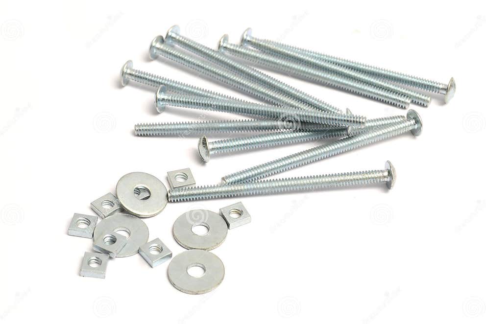 Bolts, nuts and washers stock photo. Image of washers - 38108902