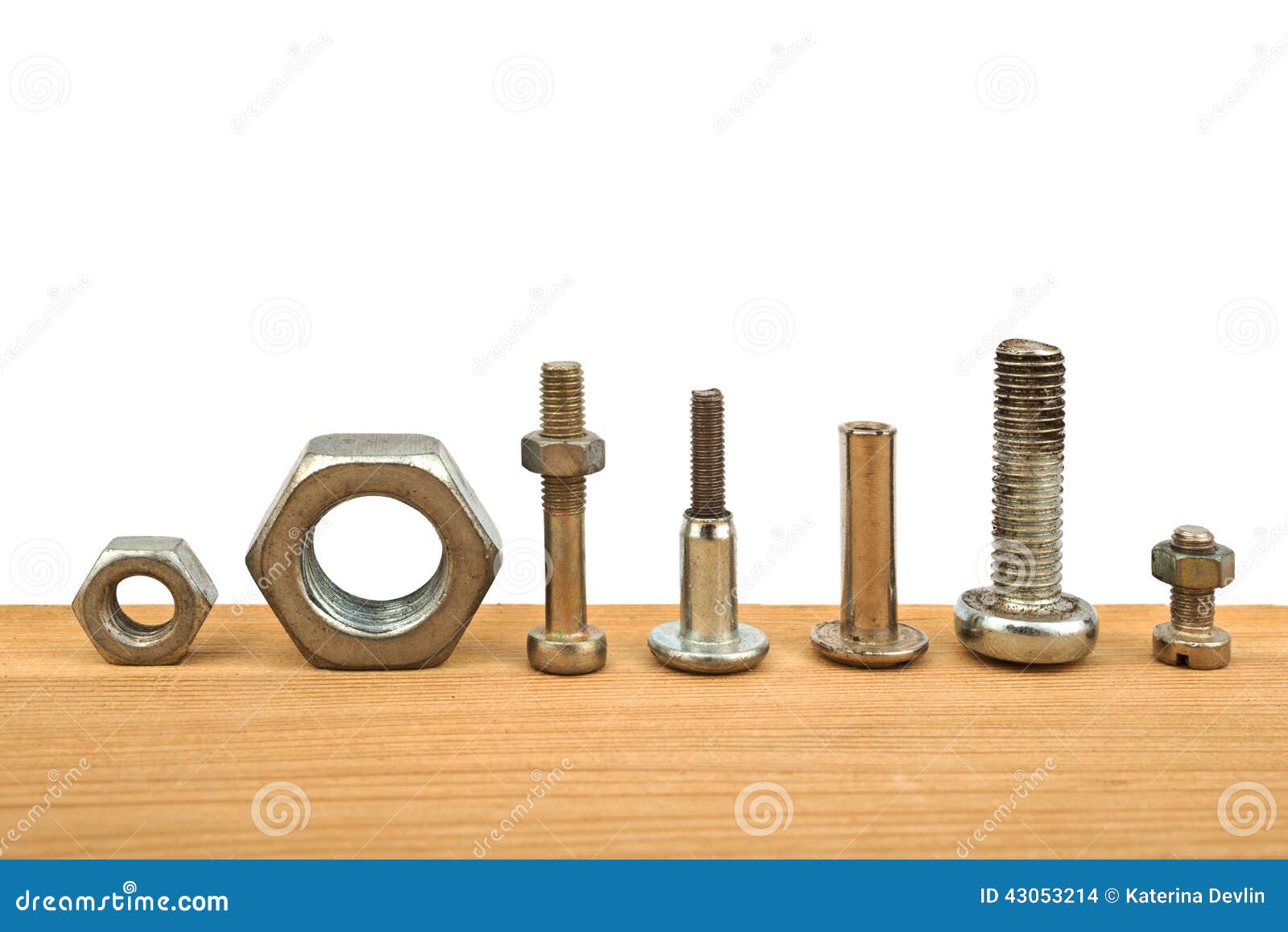 Bolts and nuts stock photo. Image of bolt, chromium, metallic - 43053214