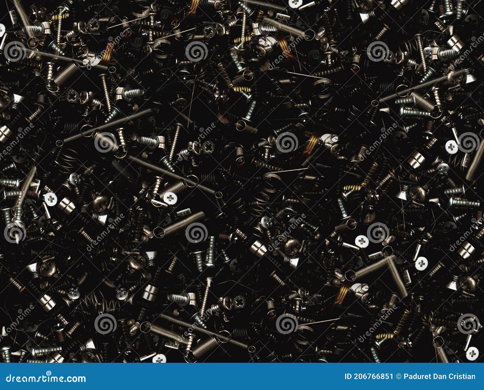 Bolts and Screws Texture Design for Creative Tech Compositions Stock ...