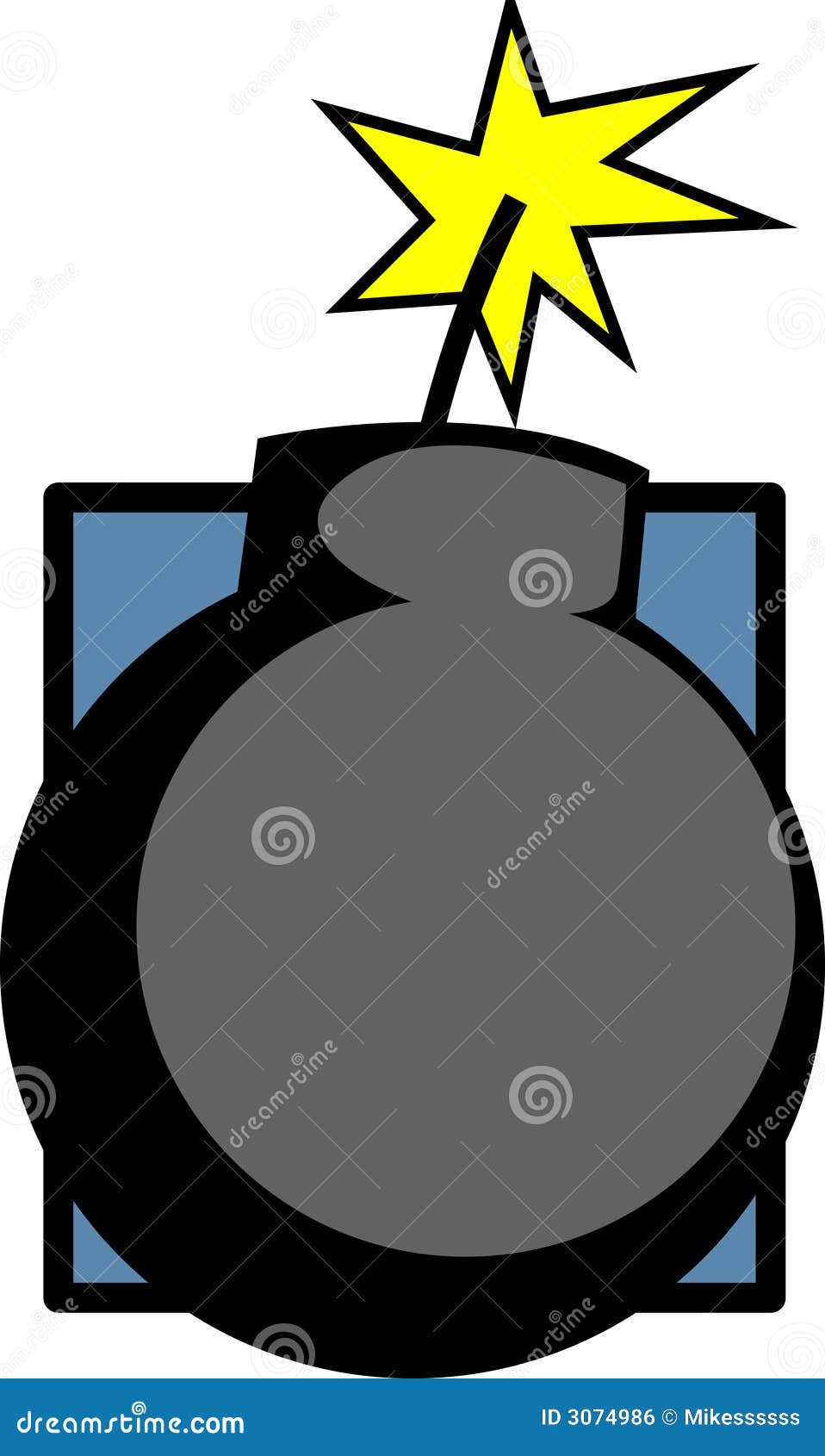 Bom vector illustratie. Illustration of verbranding, vector - 3074986