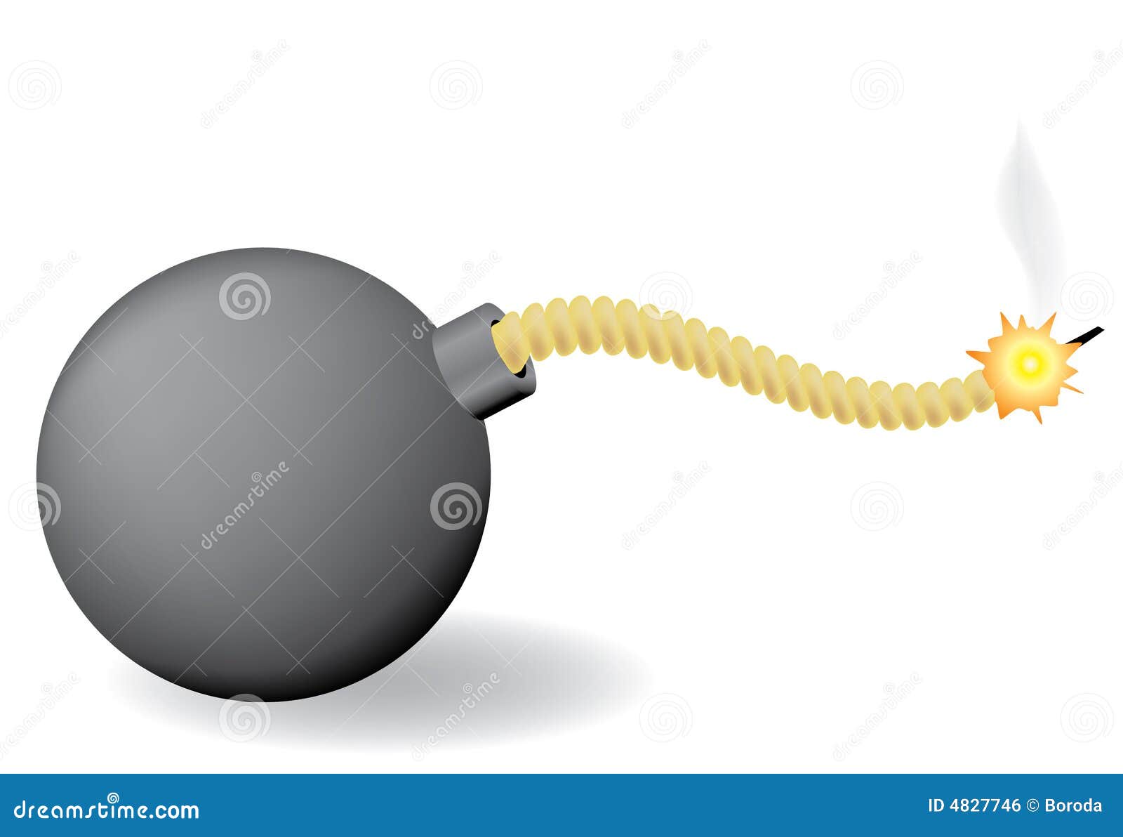 Bom. vector illustratie. Illustration of rook, agressie - 4827746