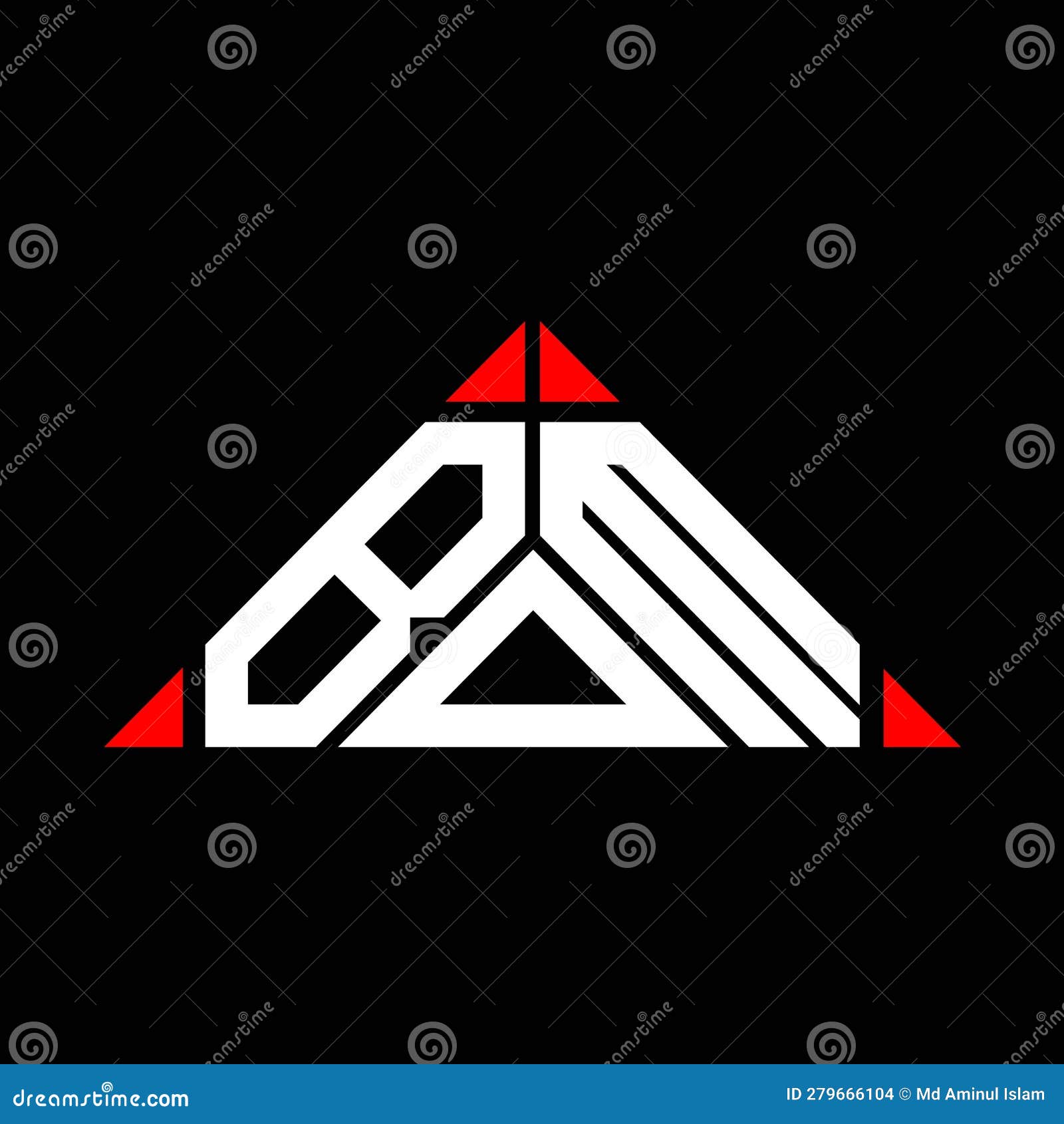 BOM Letter Logo Creative Design with Vector Graphic, BOM Simple and ...