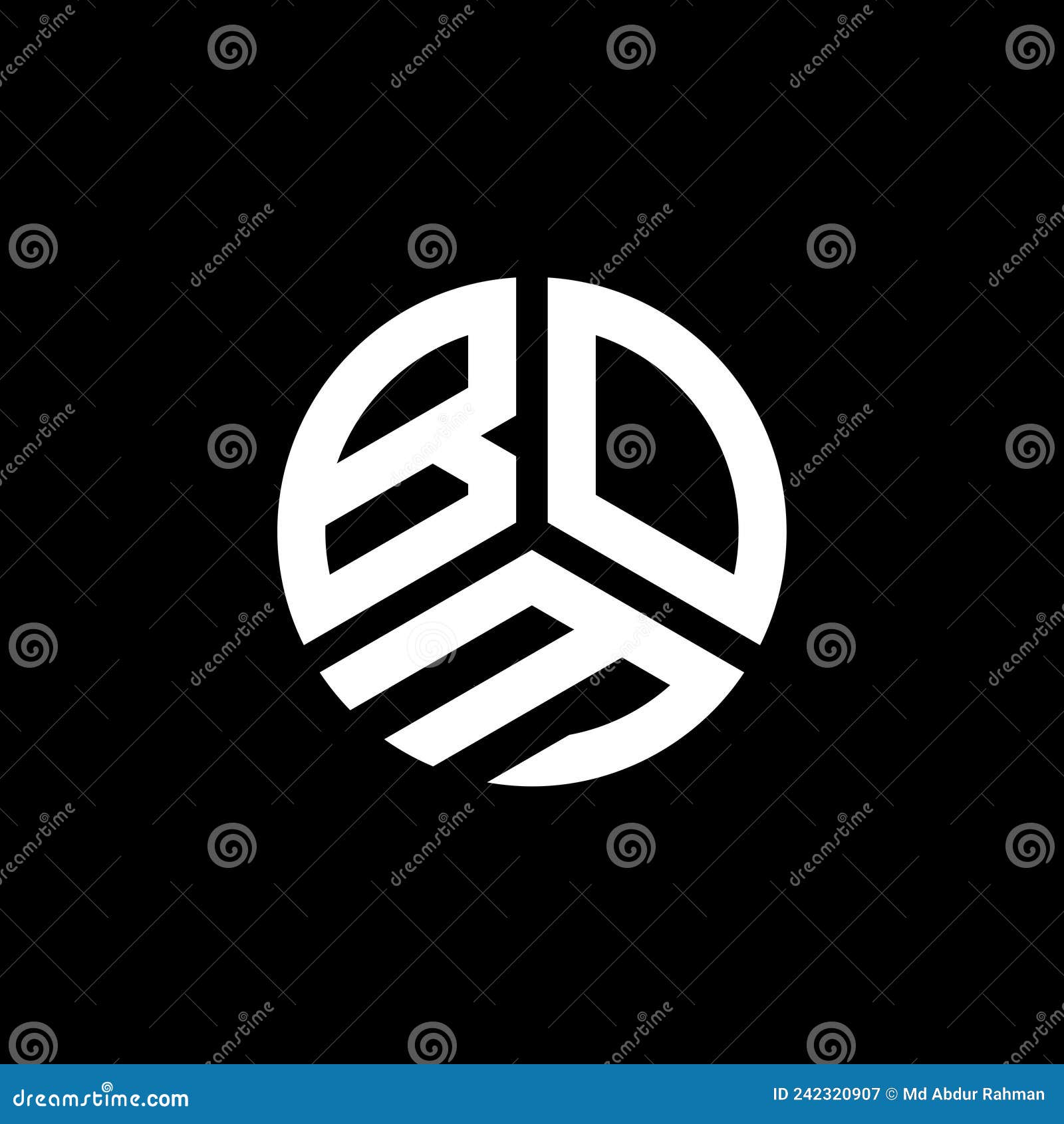 BOM Letter Logo Design on White Background. BOM Creative Initials ...