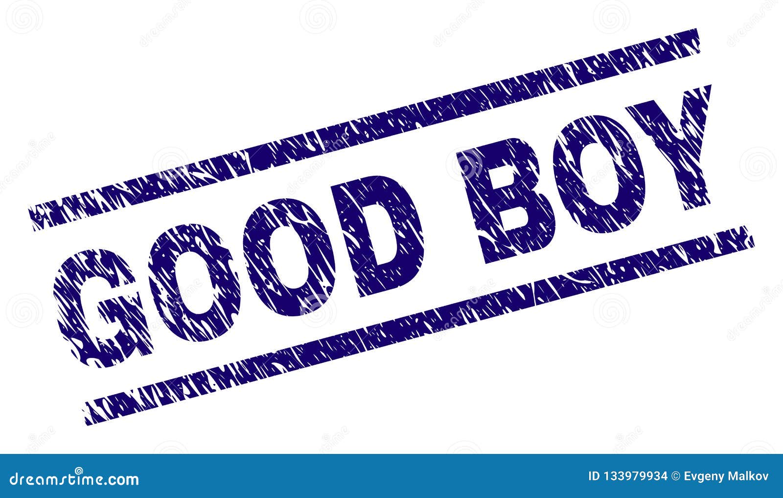 BOM Selo Textured Riscado Do Selo Do MENINO Ilustração do Vetor ...
