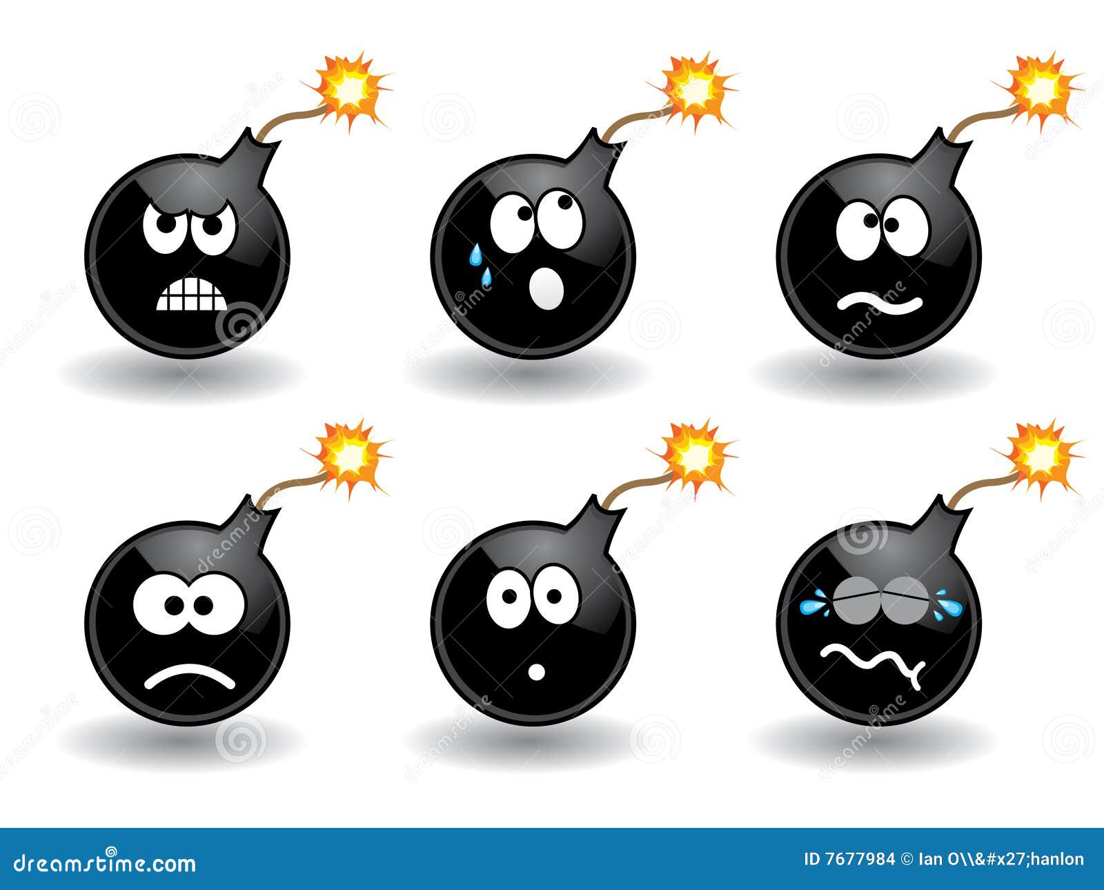 Bom smileys? vector illustratie. Illustration of ontwerp - 7677984