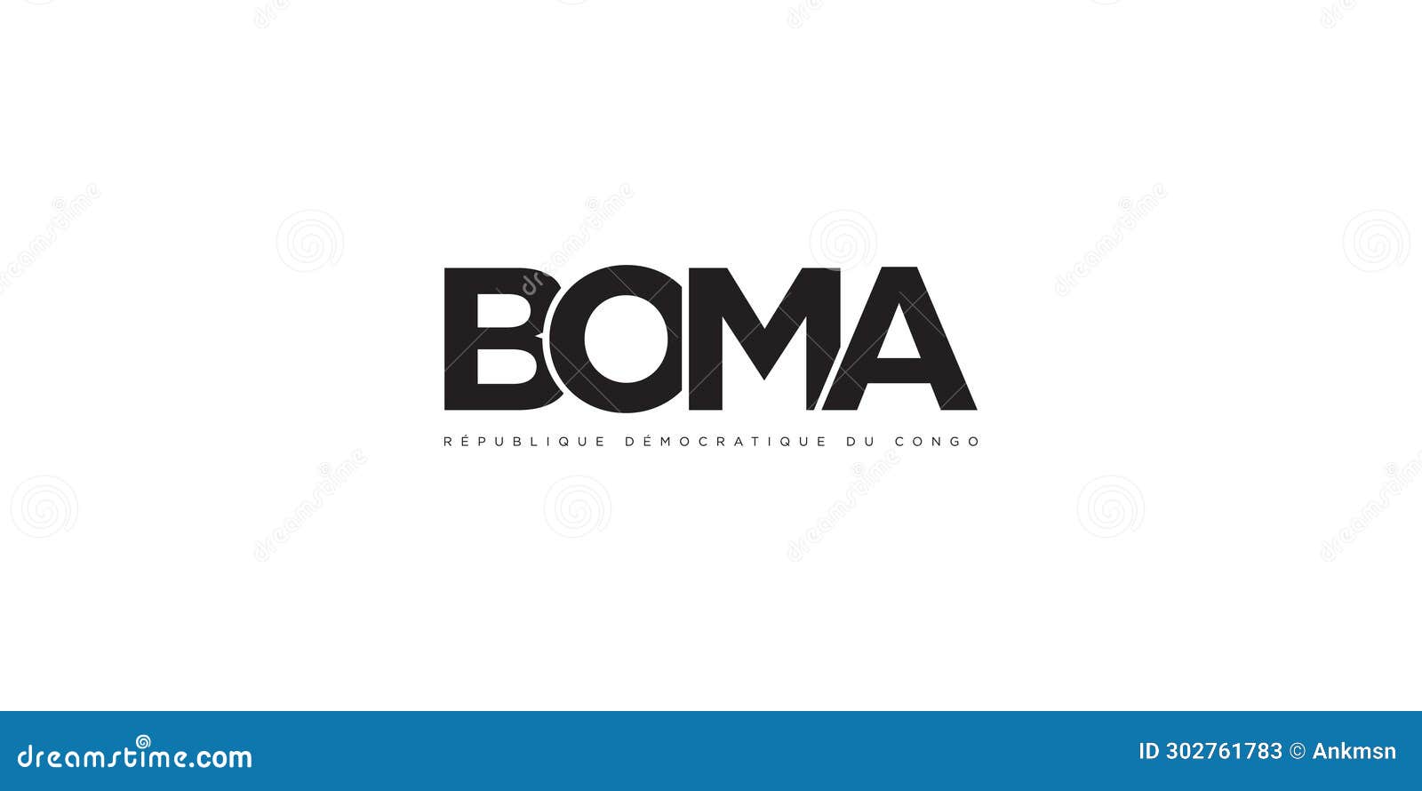 Boma in the Congo Emblem. the Design Features a Geometric Style, Vector ...