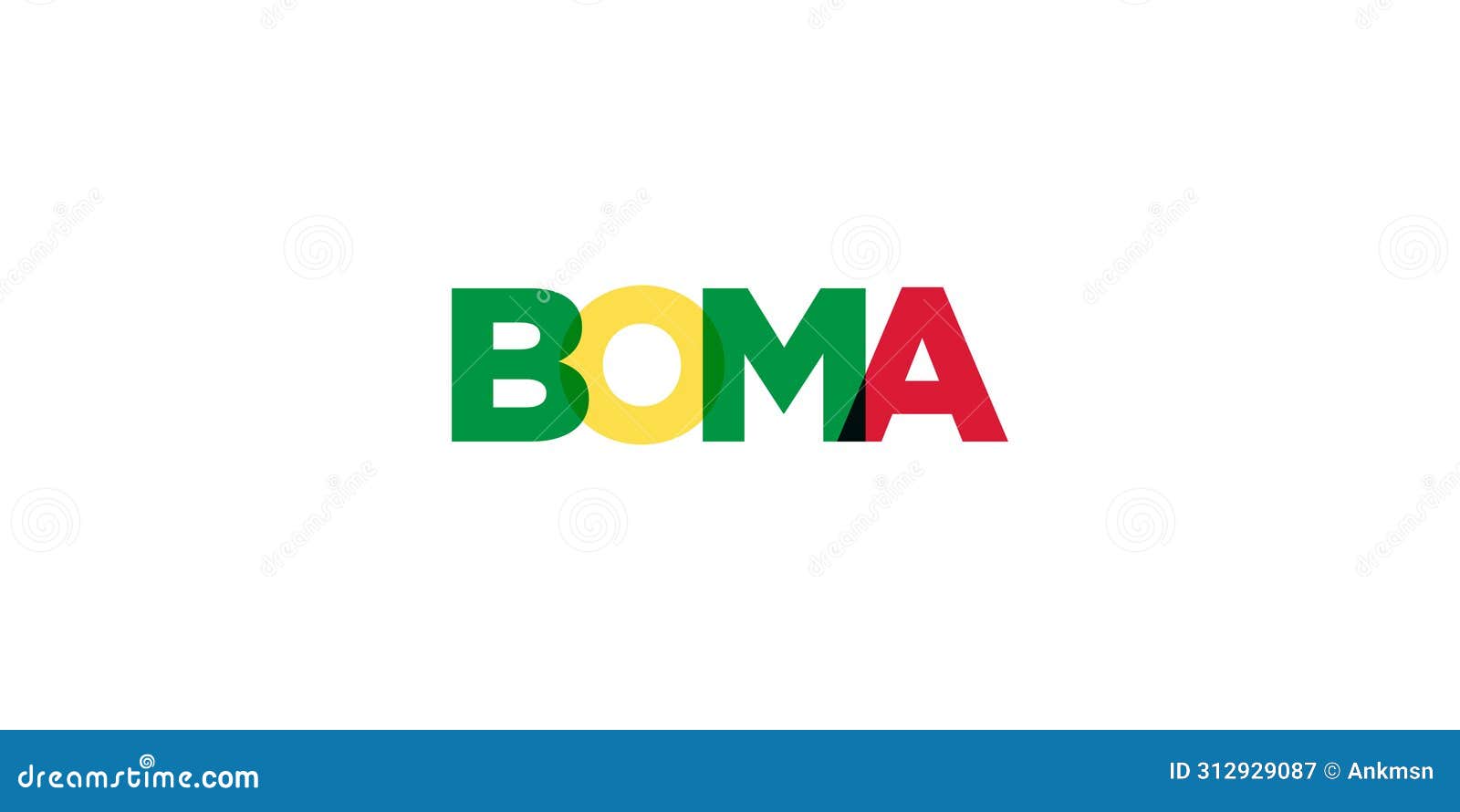 Boma in the Congo Emblem. the Design Features a Geometric Style, Vector ...