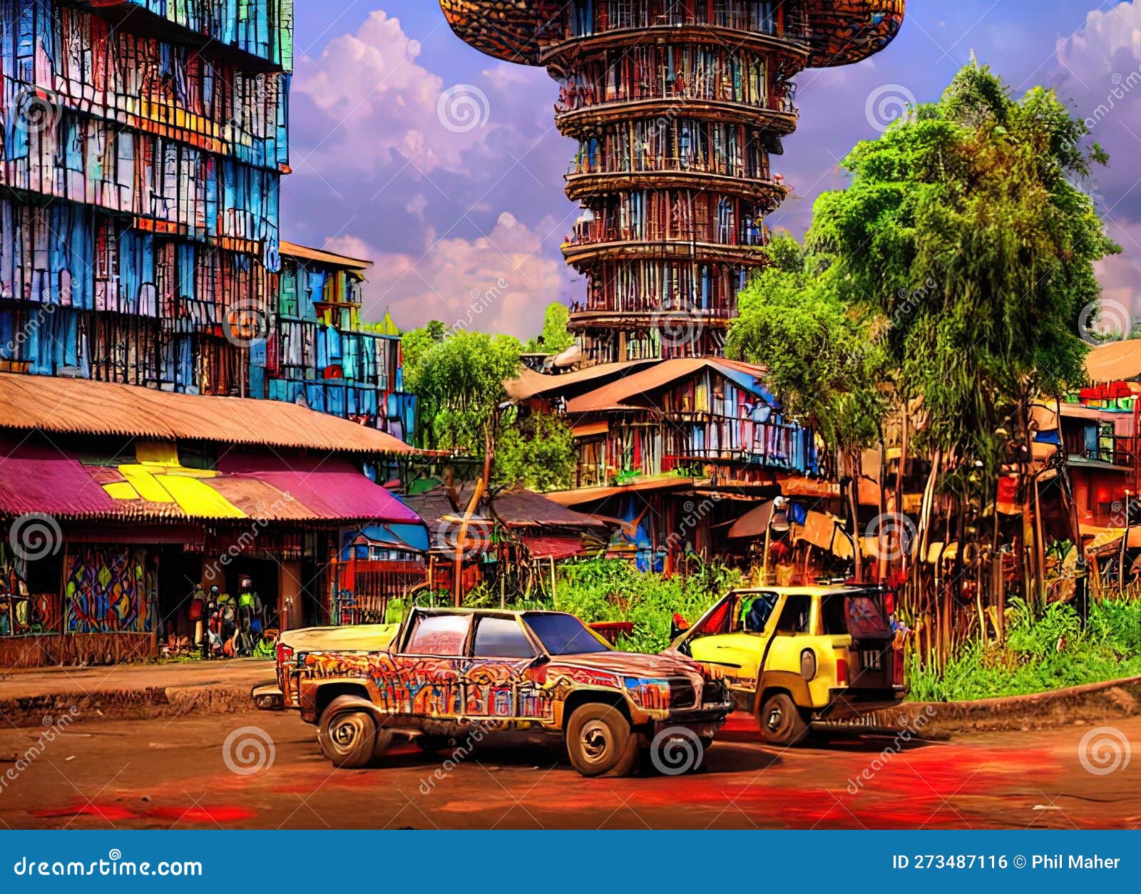 Boma, Kongo Central, Congo (Kinshasa). Generative AI. Illustration ...