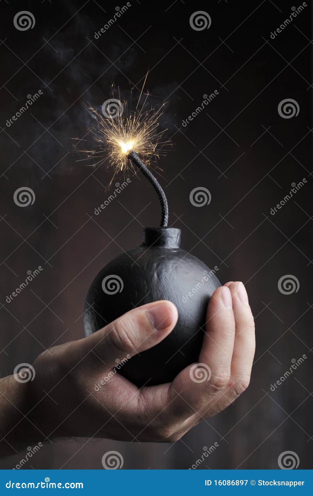 Bomb stock image. Image of hand, danger, conceptual, bomb - 16086897