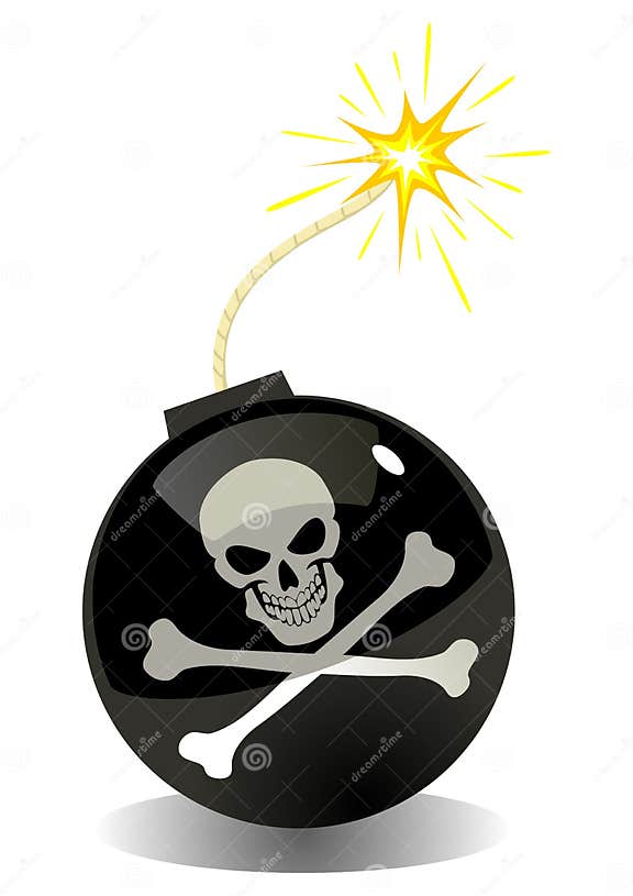 Bomb stock vector. Illustration of aggression, dynamite - 22119273