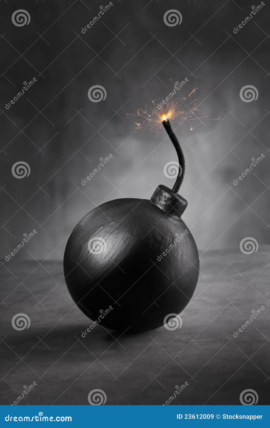 Bomb stock image. Image of dangerous, fashioned, bomb - 23612009
