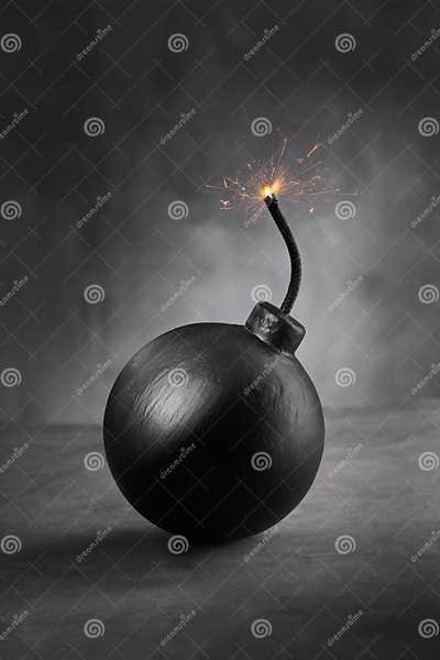 Bomb stock image. Image of dangerous, fashioned, bomb - 23612009