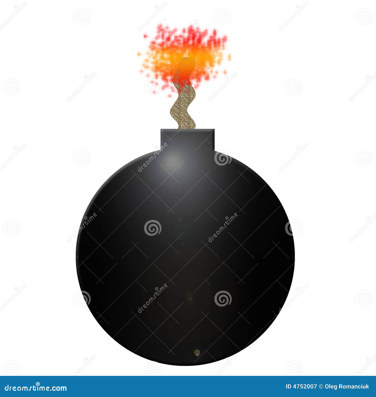 Bomb stock illustration. Illustration of violence, ammunition - 4752007