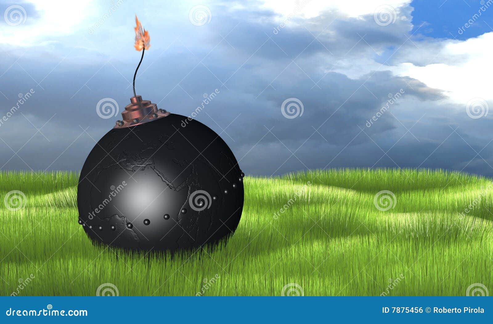 Bomb stock illustration. Illustration of leaf, bomb, insurrection - 7875456